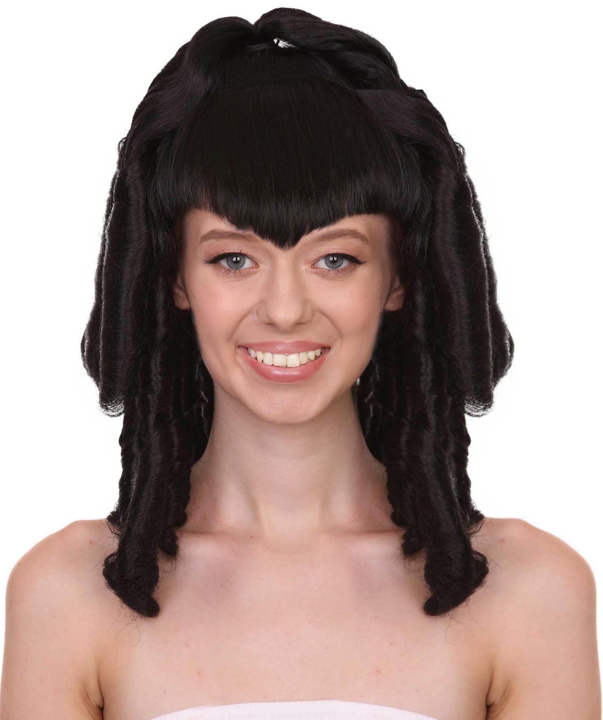 Curly Gothic Vampire Wig | - HalloweenPartyOnline