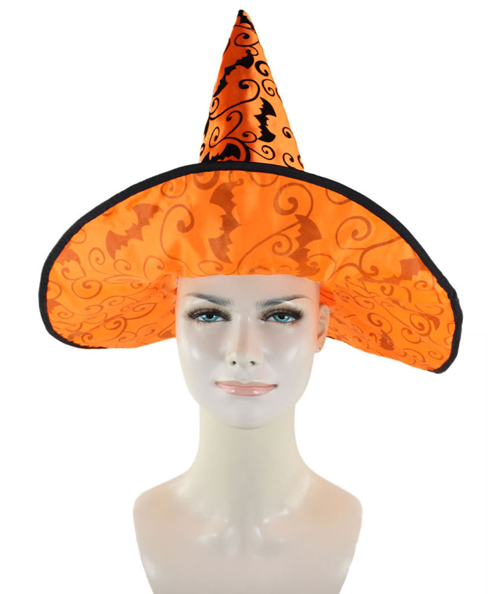 Buy Orange Witch Hat for Adults Women | HPO - HalloweenPartyOnline