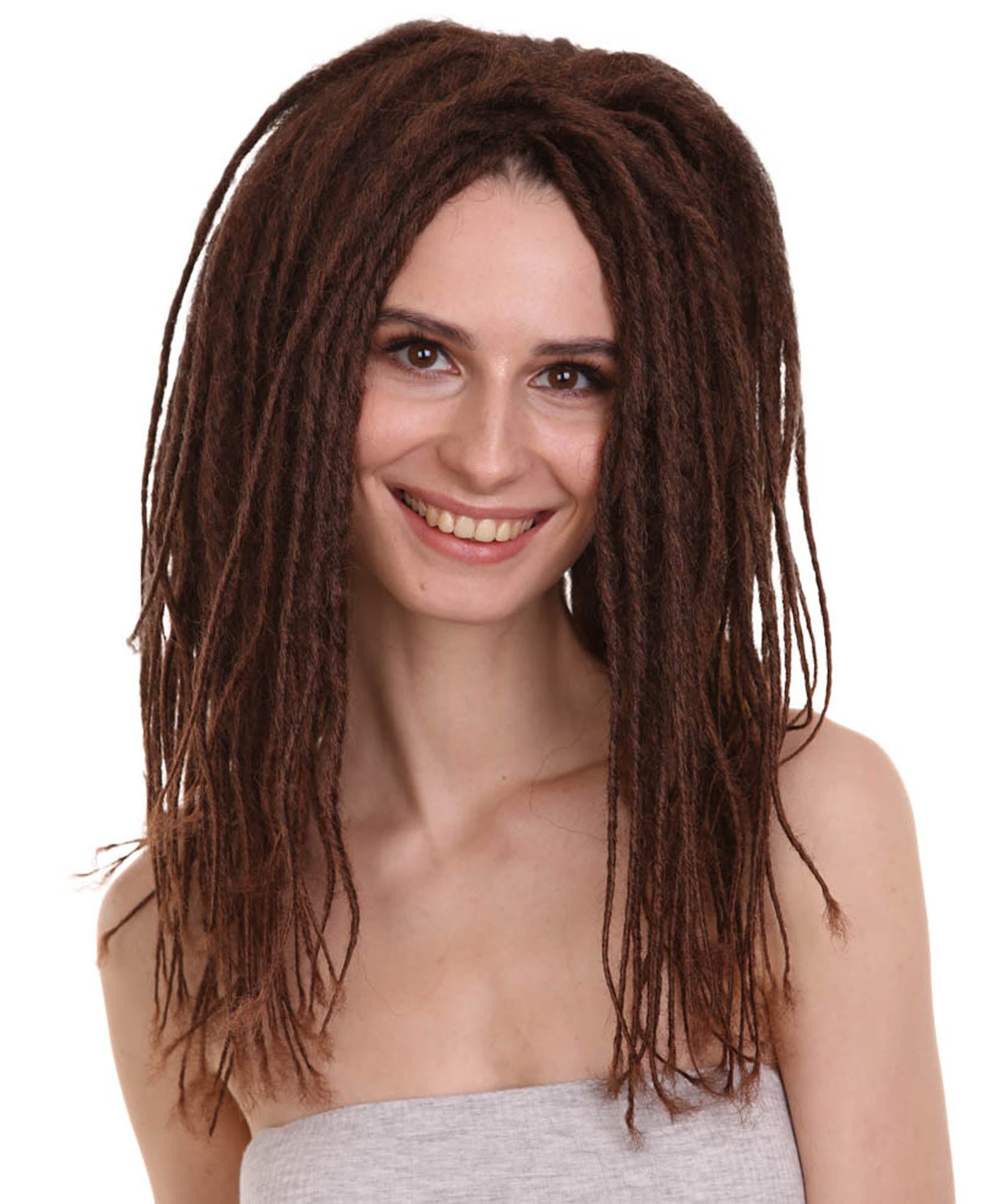 Ombre Halloween Dreadlocks Wig - Adult / Brown - HalloweenPartyOnline