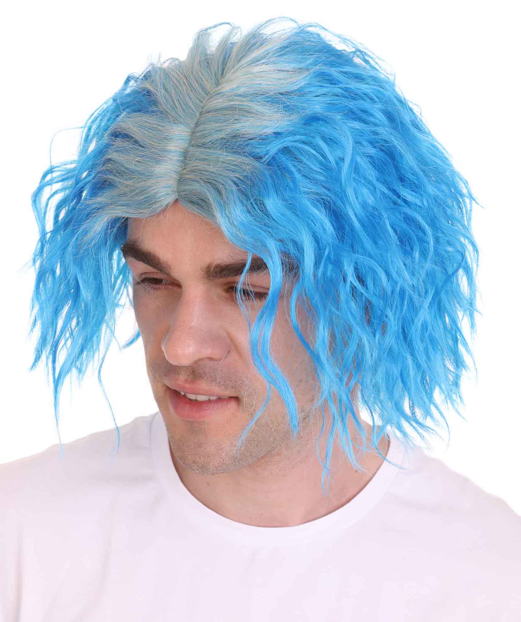 Cult Leader Blue Wig - HalloweenPartyOnline