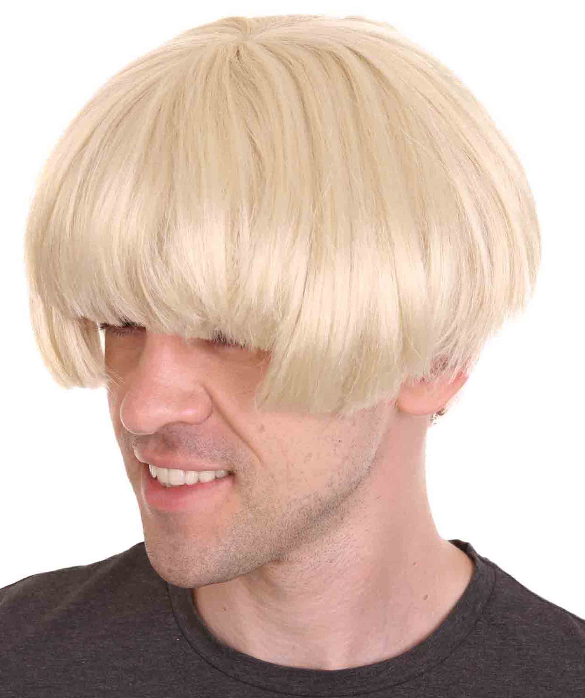 Men's Rapper Short Straight Wig - Adult / Blonde - HalloweenPartyOnline