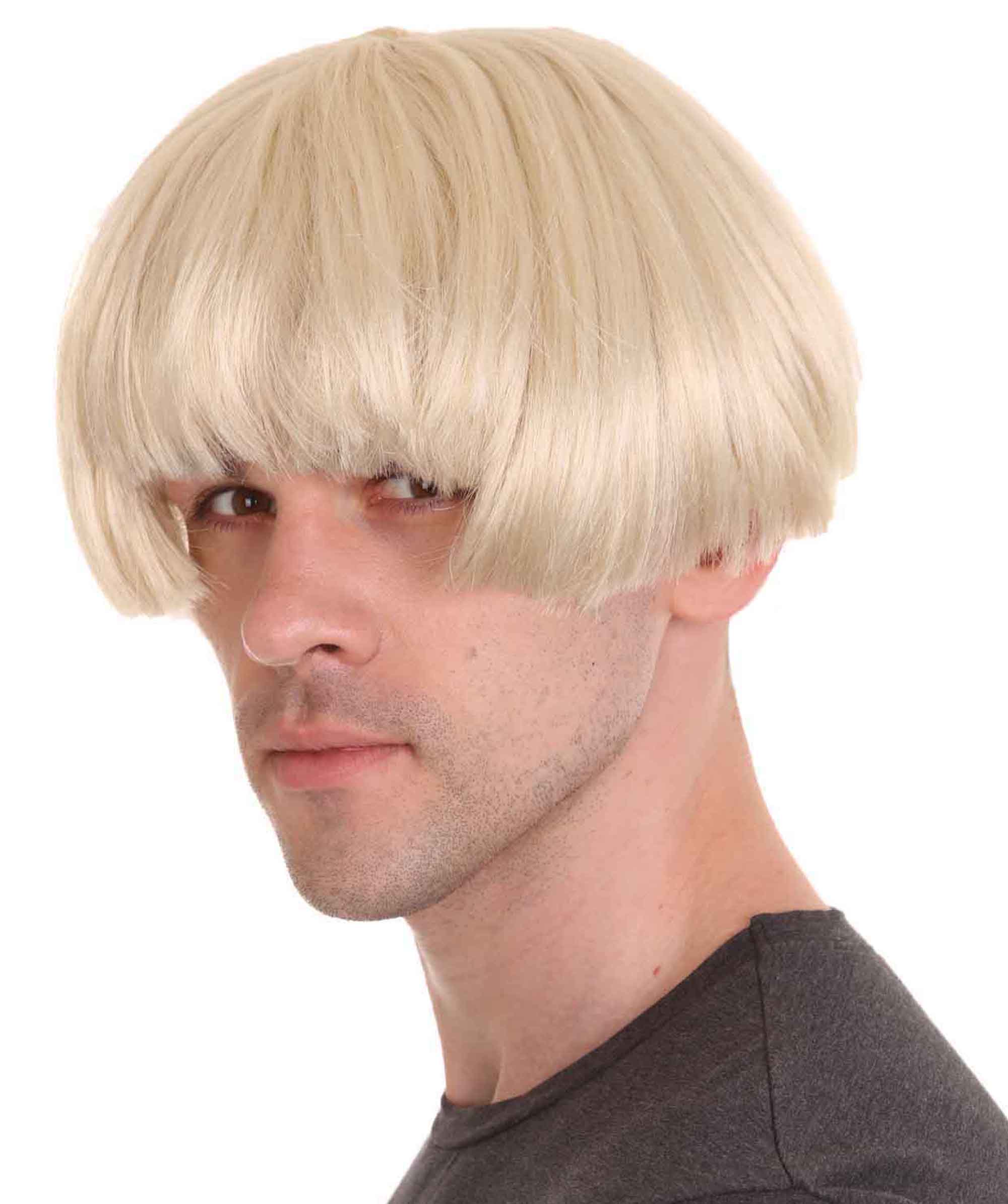 Men's Rapper Short Straight Wig - Adult / Blonde - HalloweenPartyOnline