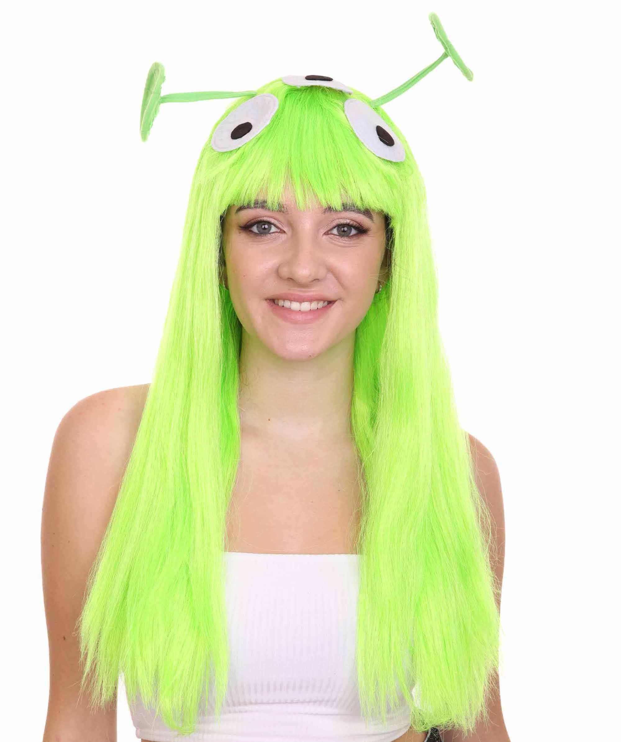 Women's Green TV/Movie Wig | Aliens Wig with 2 Antennaes ...