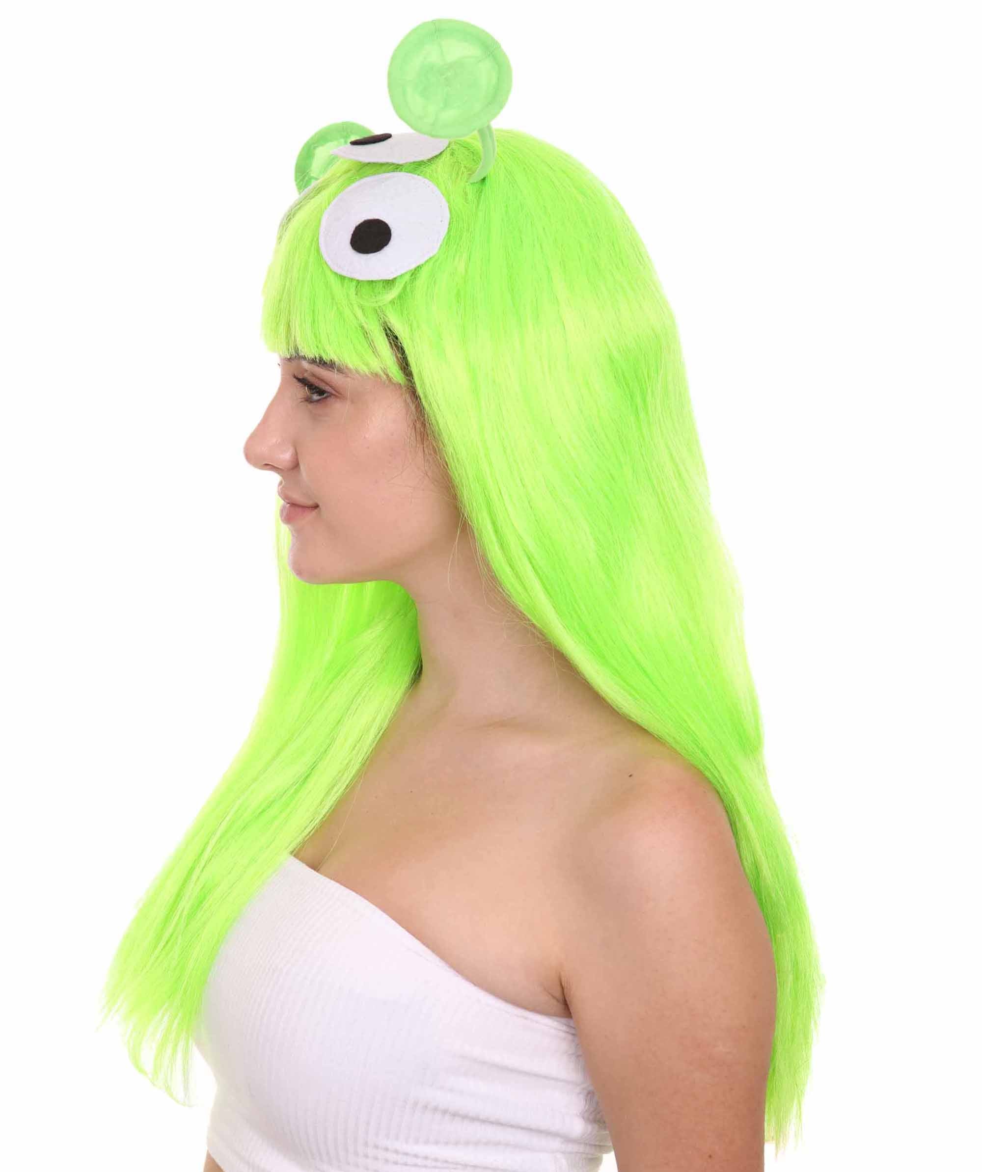 Women's Green TV/Movie Wig | Aliens Wig with 2 Antennaes ...