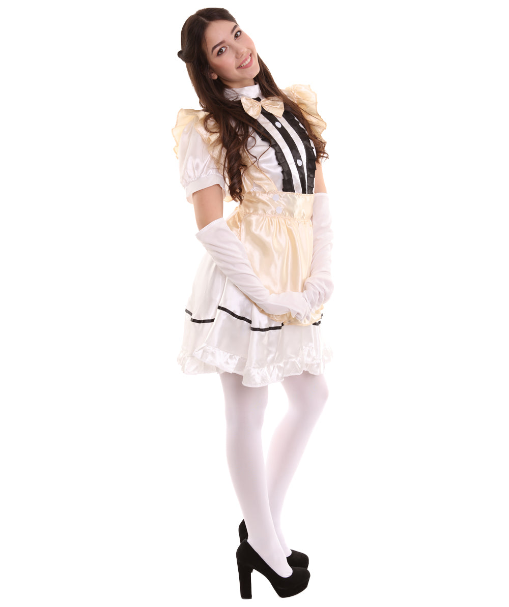 French Maid Copper Uniform Costume - HalloweenPartyOnline