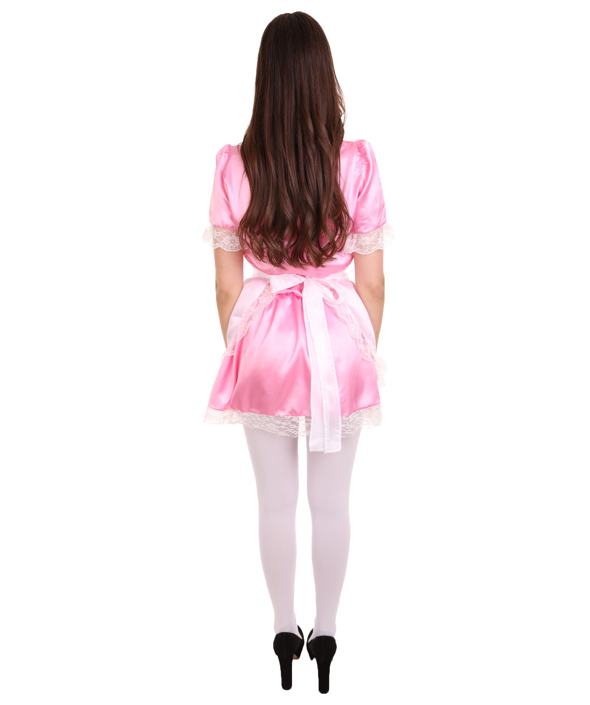 Light Pink Traditional Maid Uniform Costume - HalloweenPartyOnline