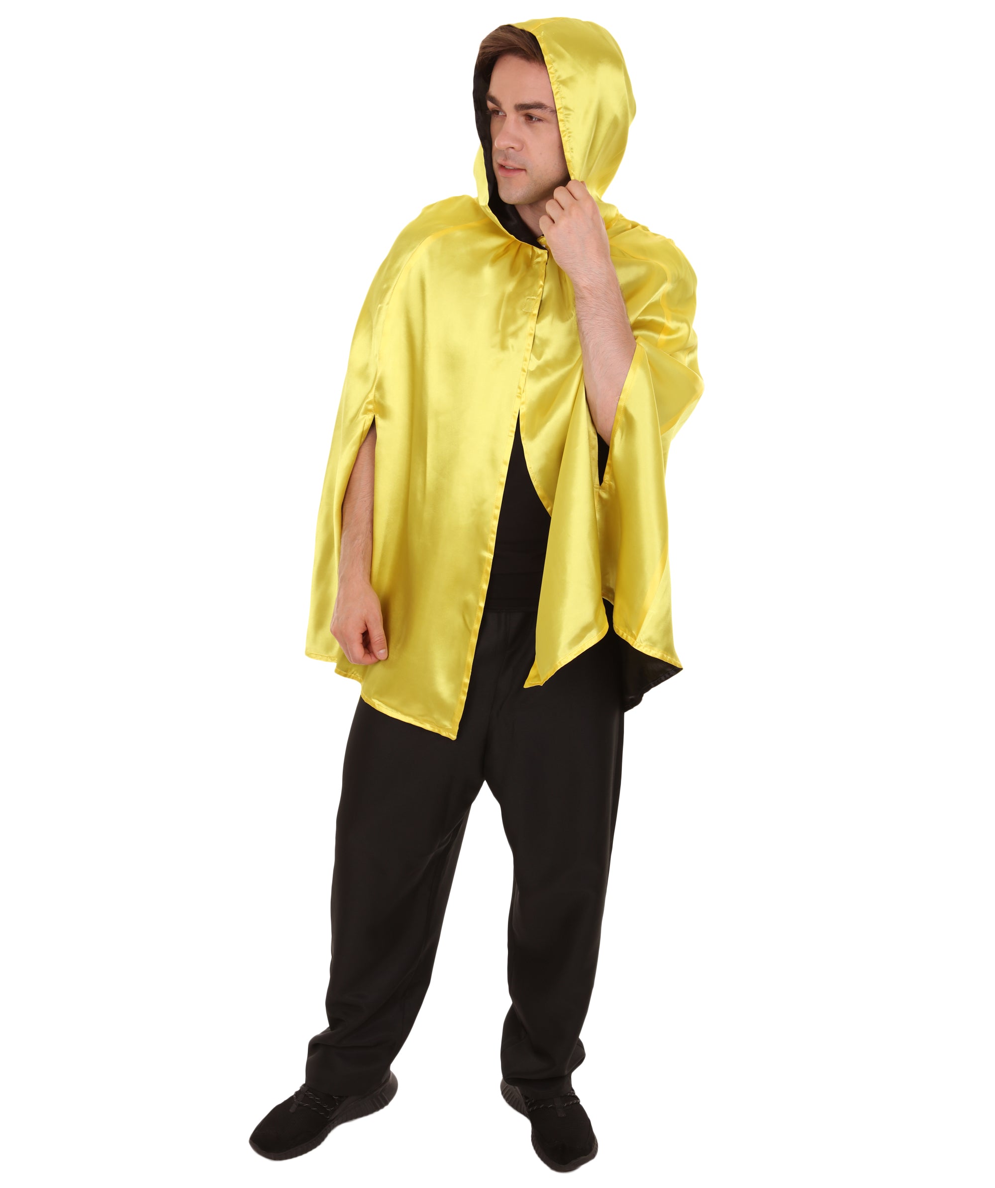 Adult Men's Reversible Hooded Short Cape Costume | HPO ...