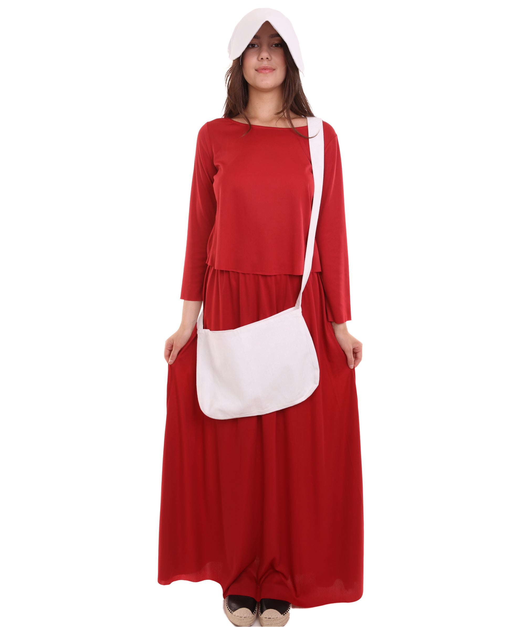 Dystopian Handmaiden Costume - HalloweenPartyOnline