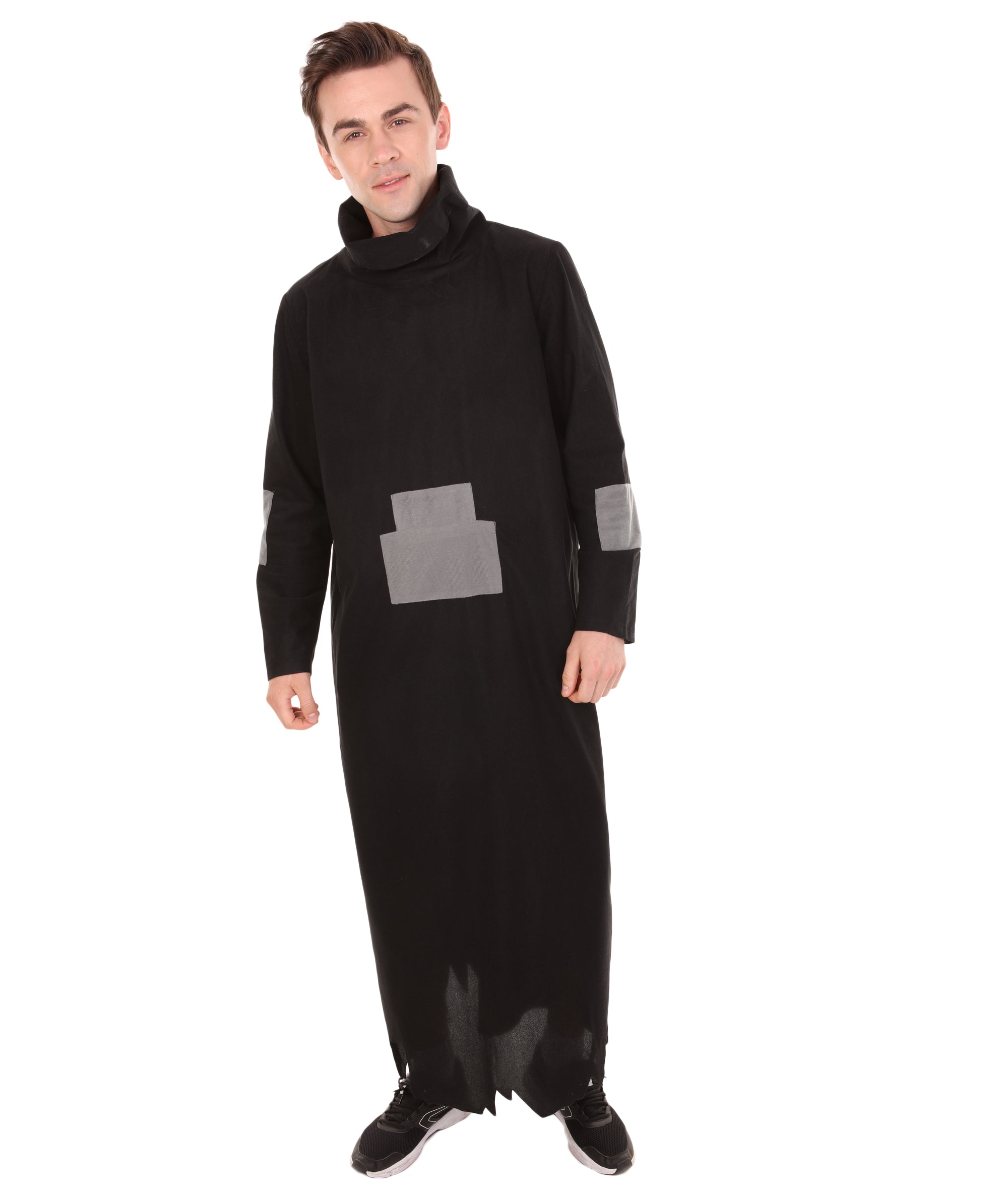 Men's Cosplay Wizard Costume | Black Color - HalloweenPartyOnline