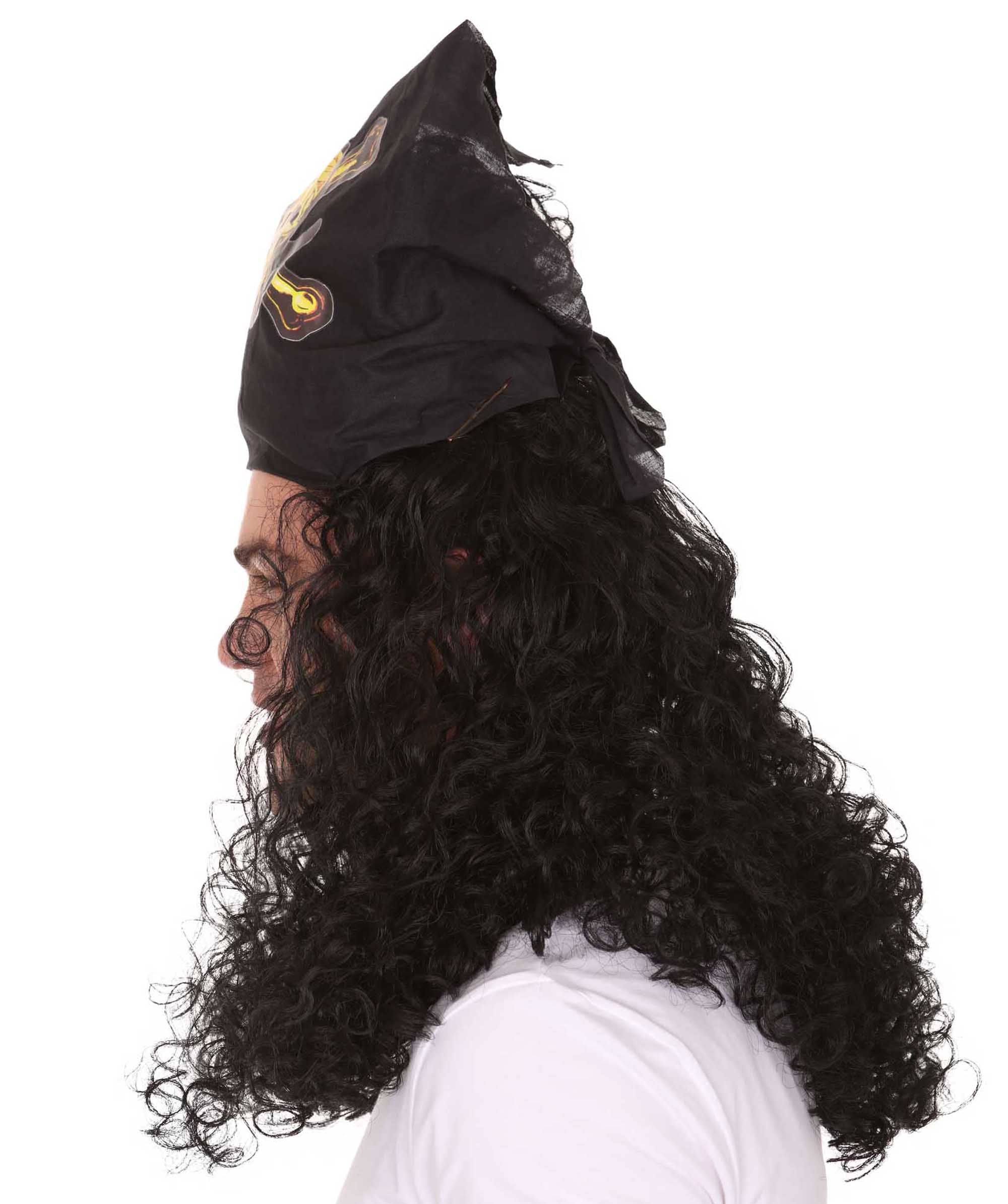 Captain Pirate Curly Wig | Movie Character Cosplay Halloween Wig ...