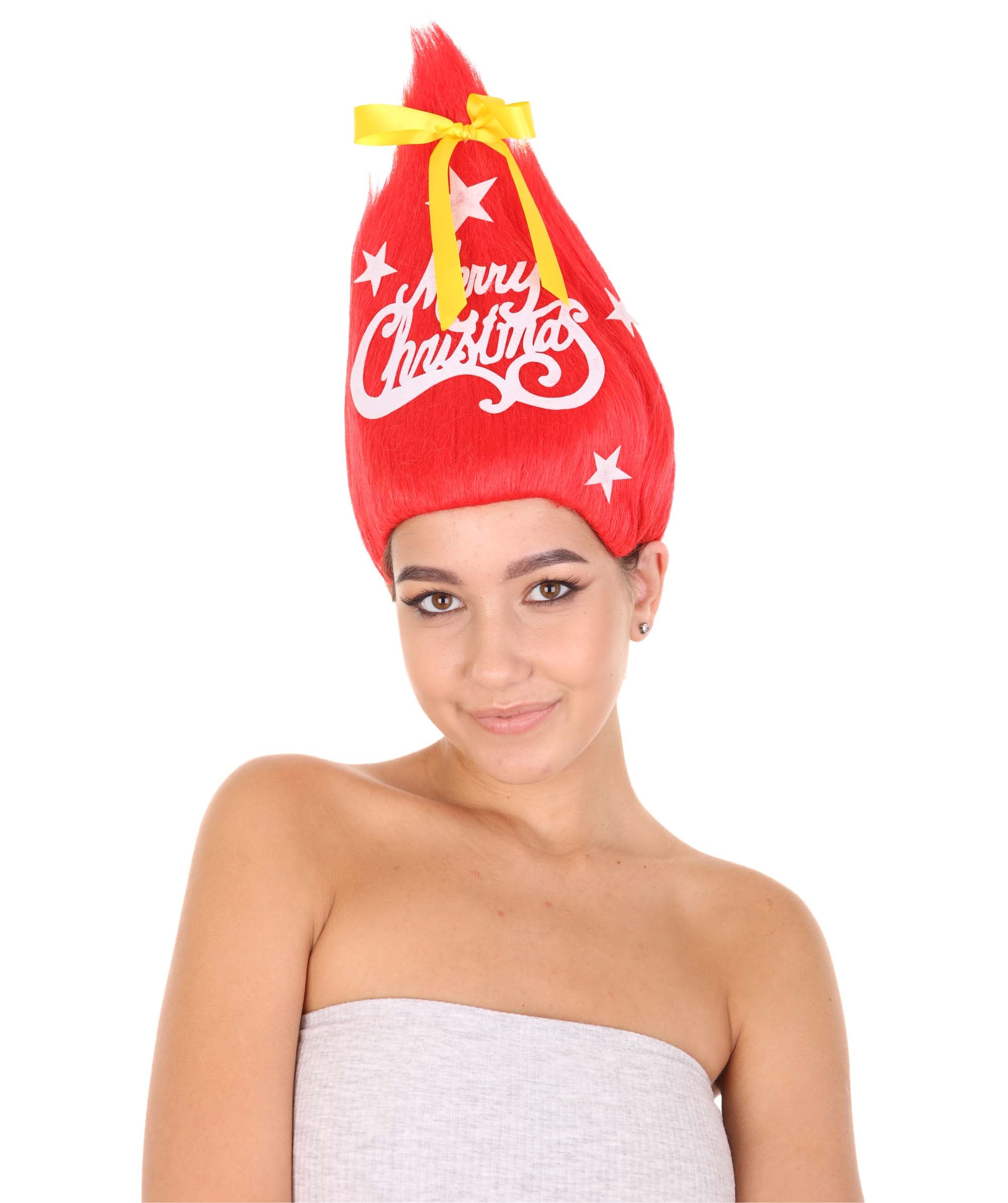 Merry Christmas Celebration Wig - HalloweenPartyOnline