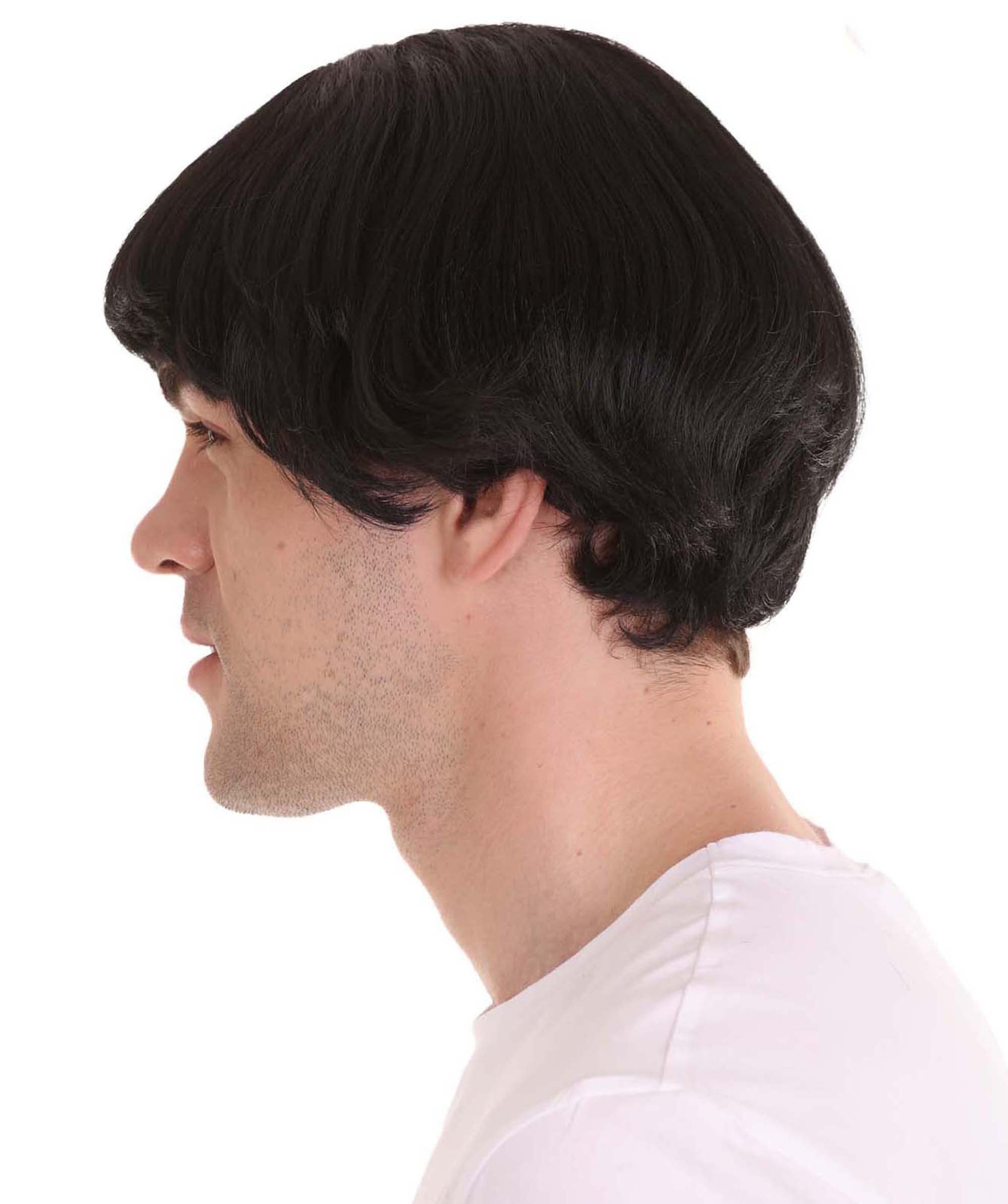 60's Iconic Beatles Wig | Black Celebrity Wig | HPO - HalloweenPartyOnline