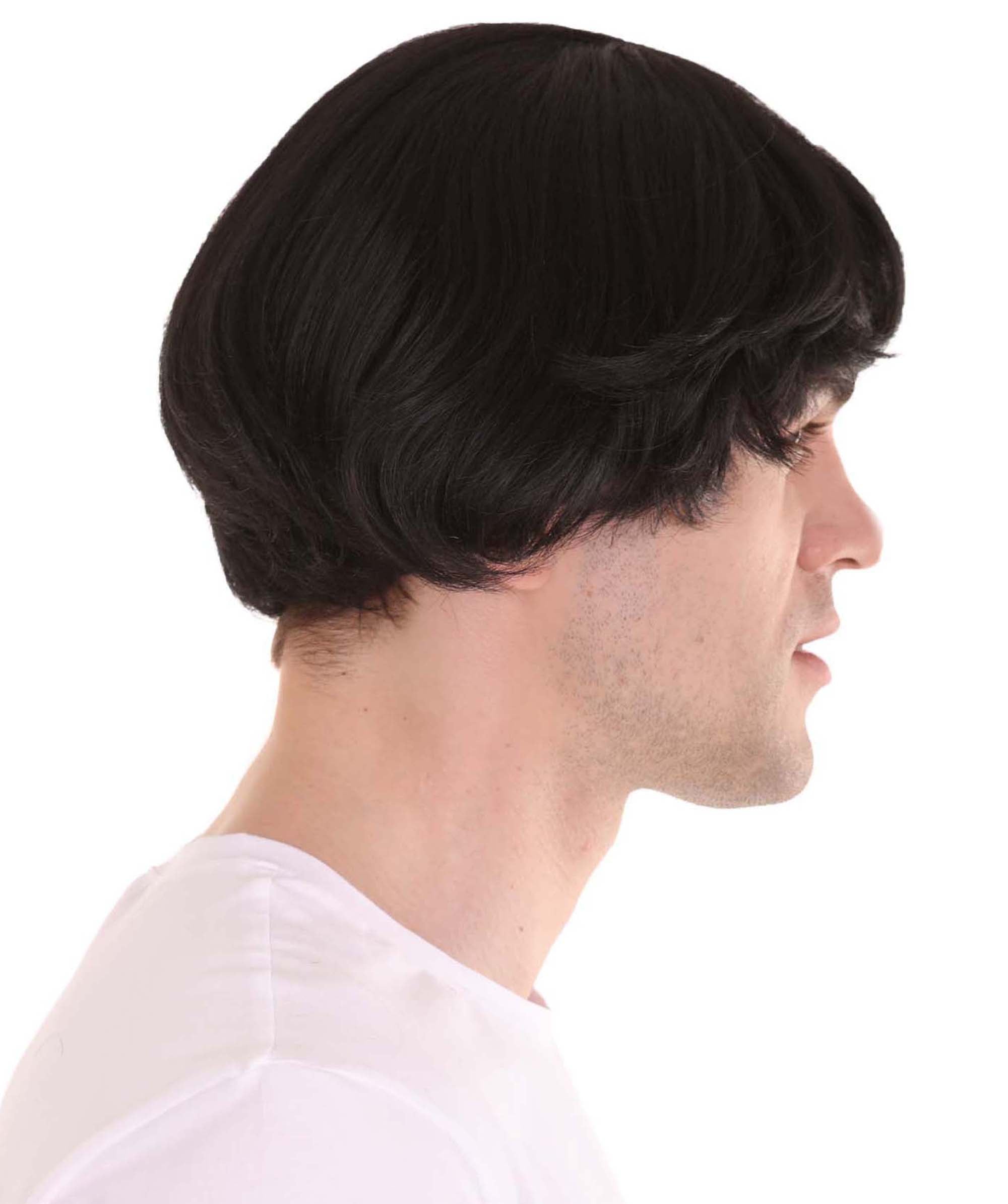 60's Iconic Beatles Wig | Black Celebrity Wig | HPO - HalloweenPartyOnline