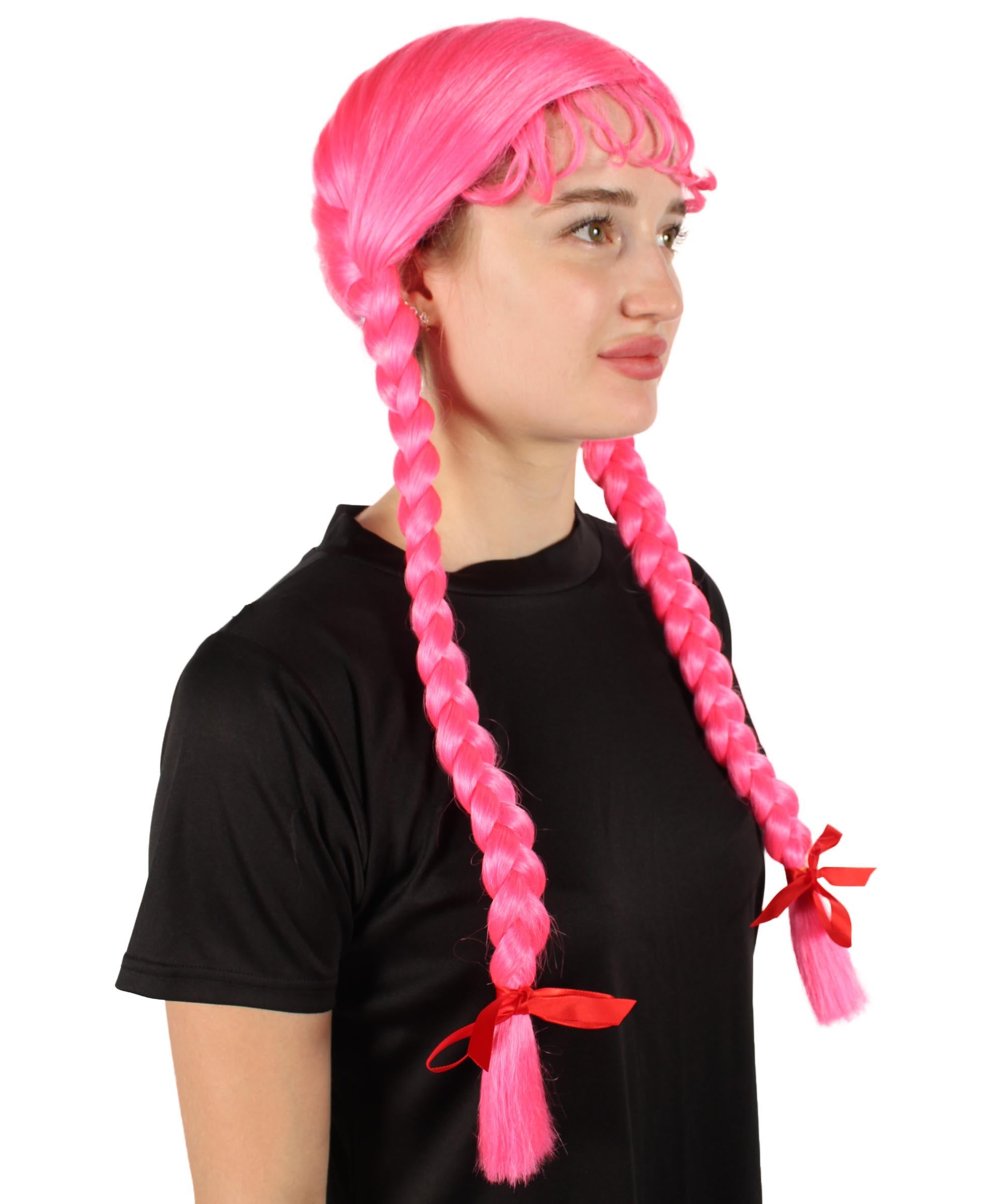 Dutch Girl Long Blond Braided Yellow Cosplay Wig | HPO ...