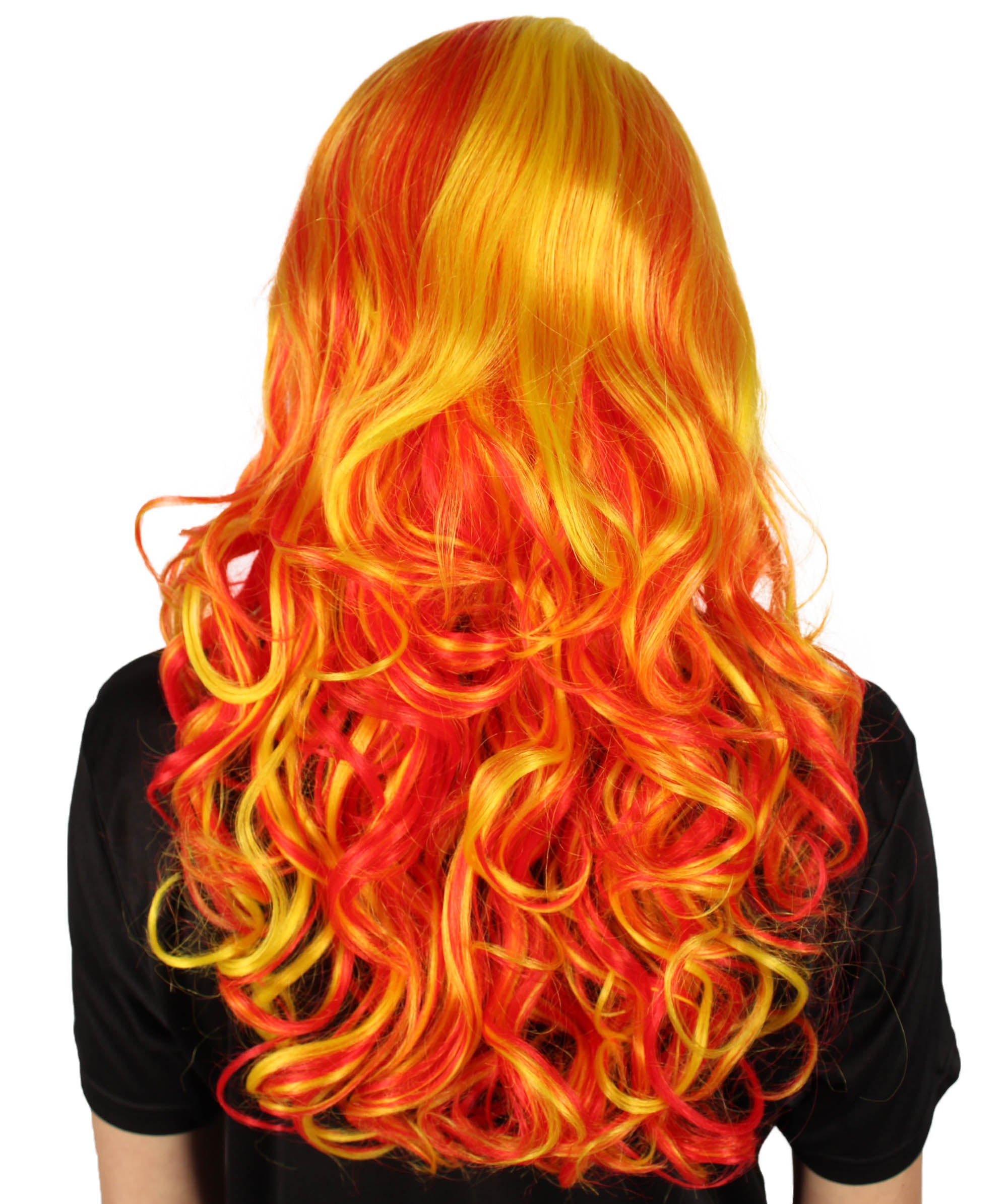Women's Carnival Mardi Gras Tri-Color Wavy Style Cosplay Wig ...