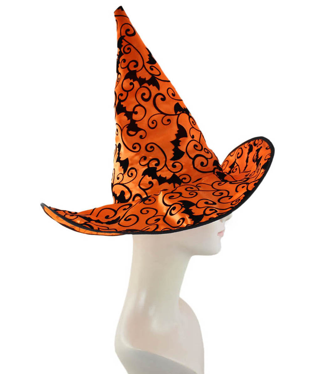 Buy Orange Witch Hat for Adults Women | HPO - HalloweenPartyOnline