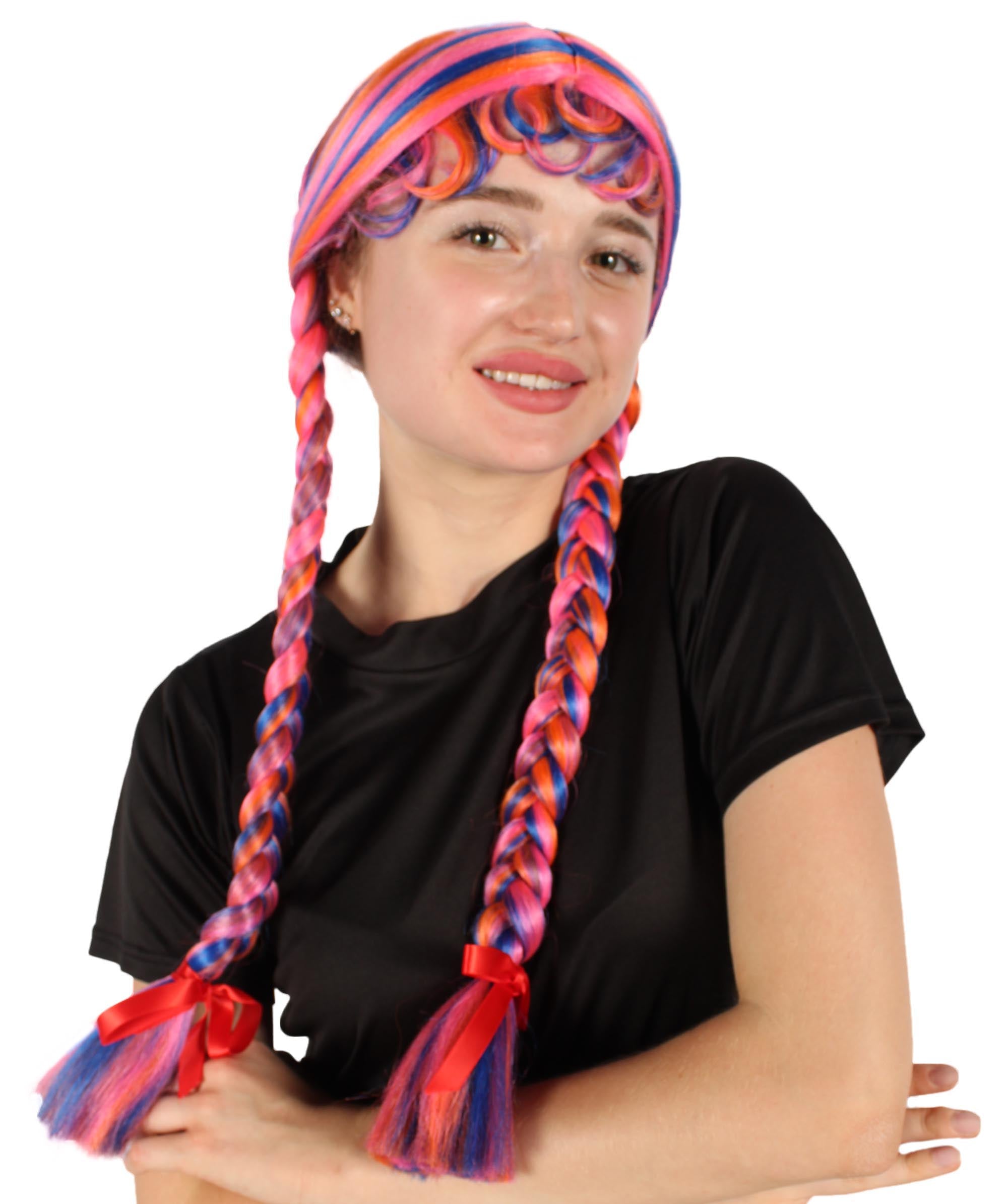 Dutch Girl Long Blond Braided Yellow Cosplay Wig | HPO ...