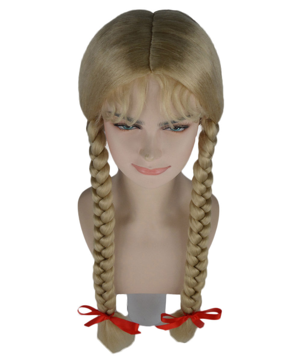 Dutch Girl Long Blond Braided Yellow Cosplay Wig | HPO ...