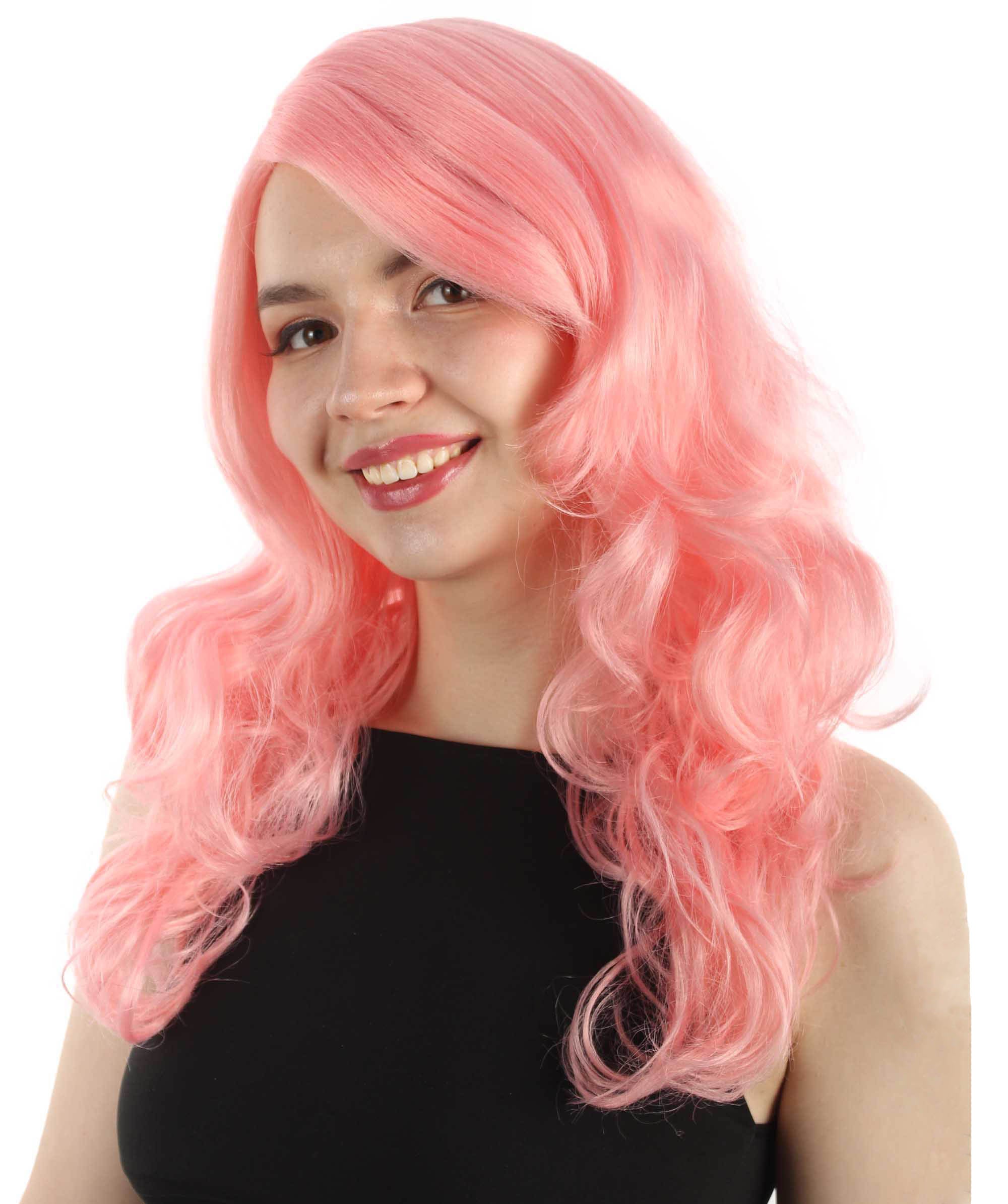 Women's Carnival Mardi Gras Tri-Color Wavy Style Cosplay Wig ...
