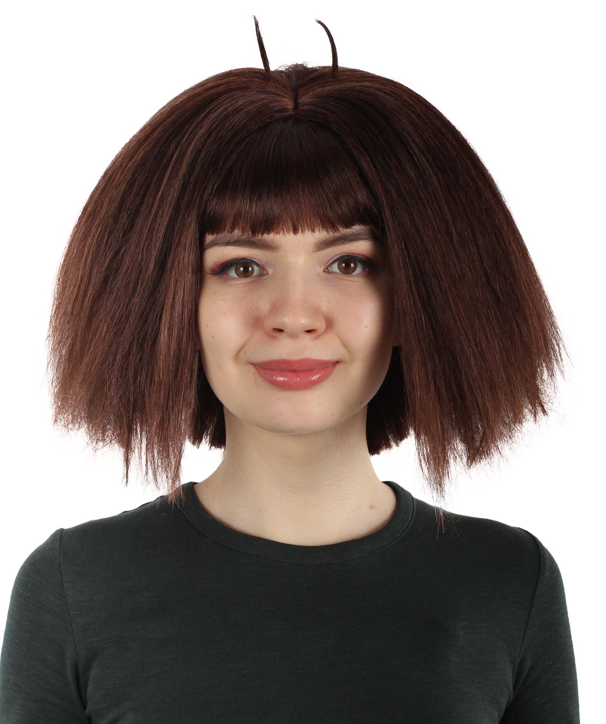 Short Brown Cartoon Bob Wig - HalloweenPartyOnline