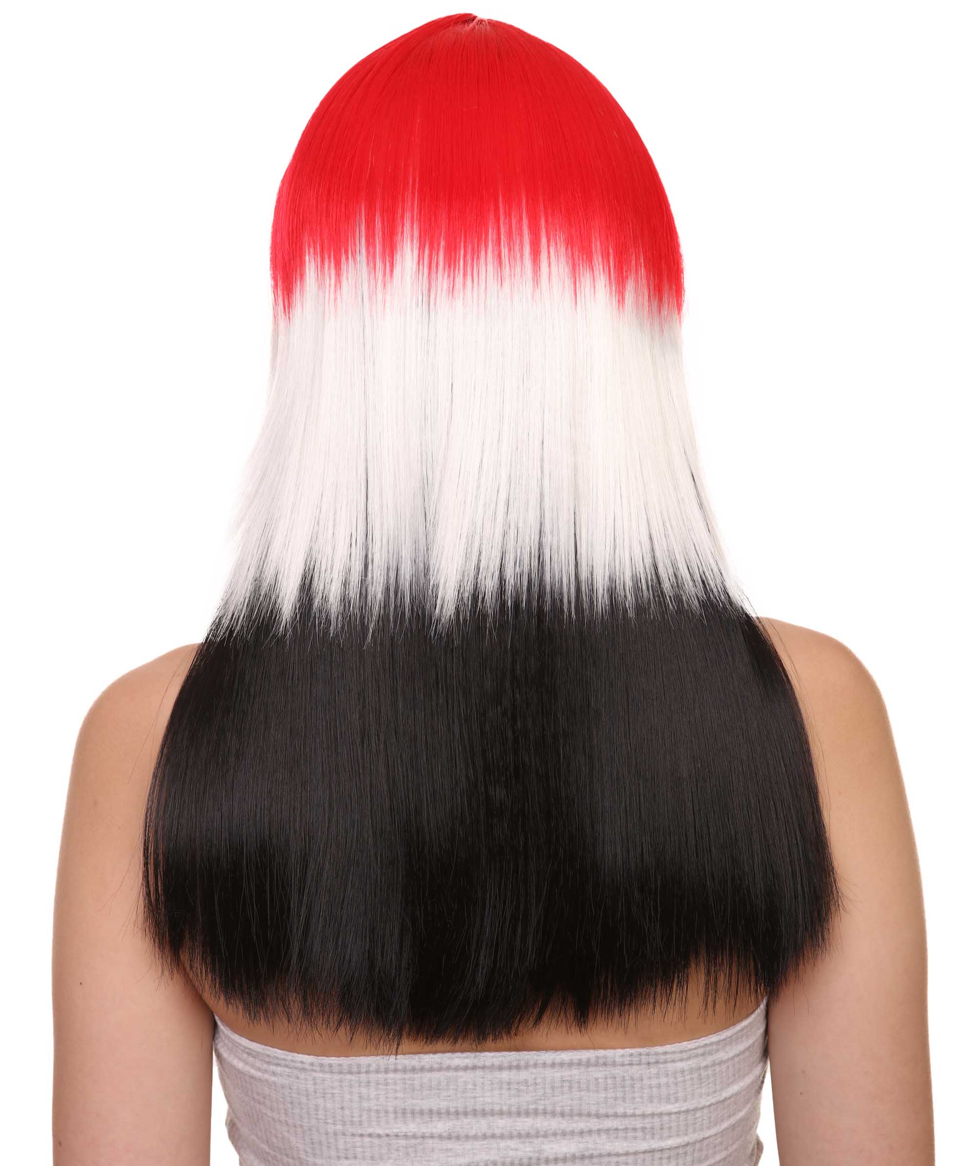 Egypt Flag Long Bob Wig - HalloweenPartyOnline