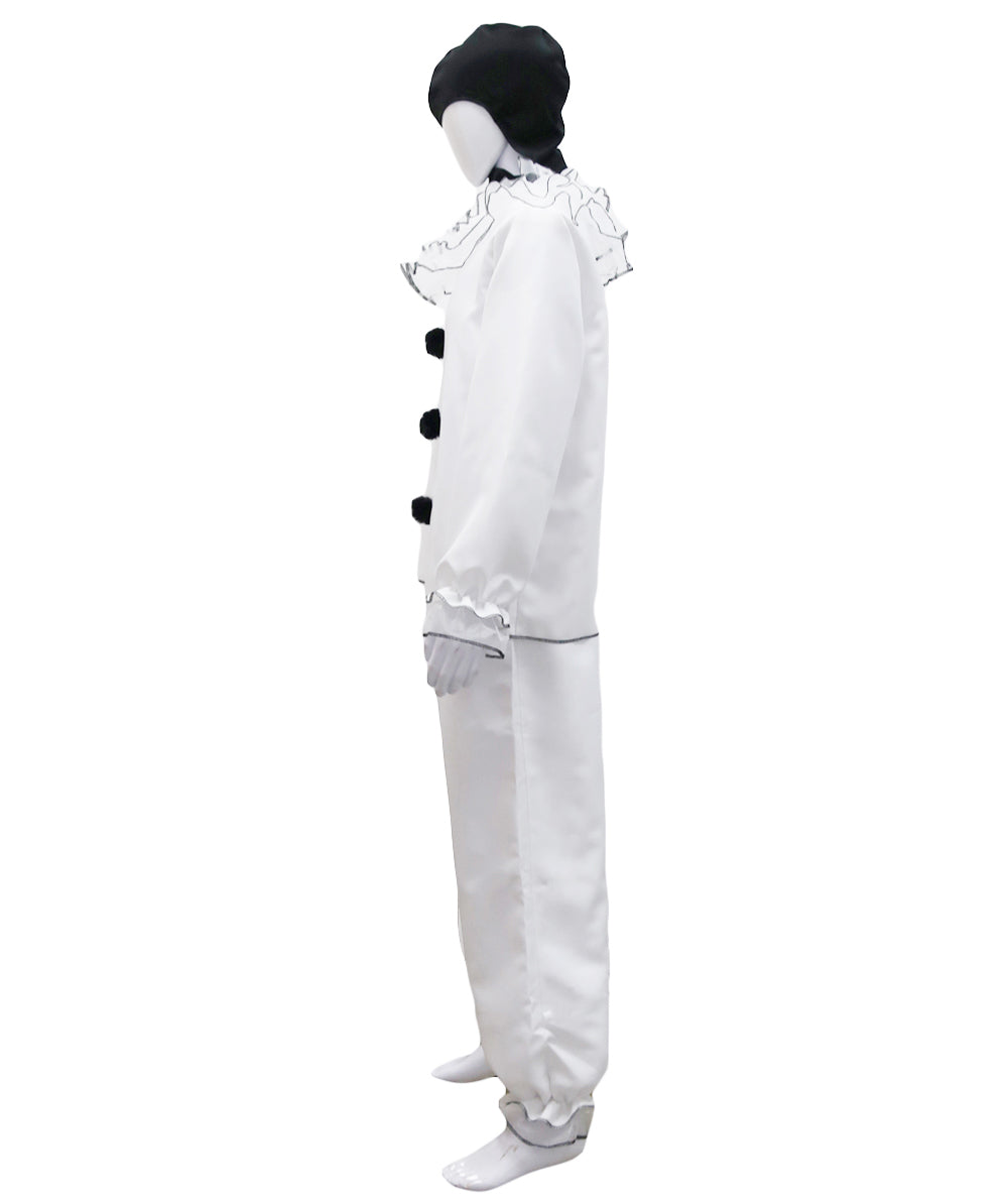 Vintage Pierrot Clown Scary Costume - HalloweenPartyOnline