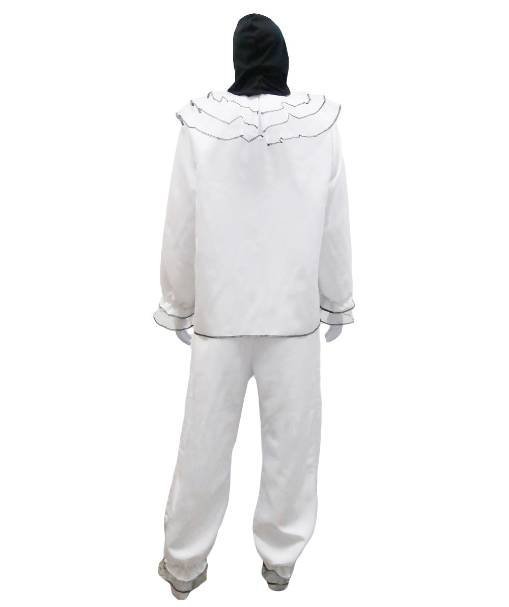 Vintage Pierrot Clown Scary Costume - HalloweenPartyOnline