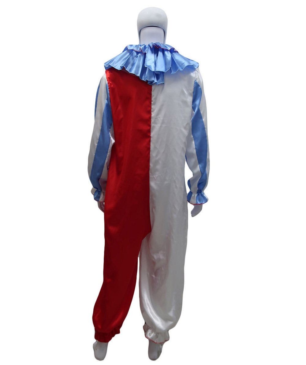 Adult Men's Blue Clown Jumpsuit Costume | Multi Color Cosplay Costume ...