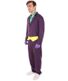 Adult Men's Deluxe Clown Purple Suit Costume | Multi color Halloween C ...