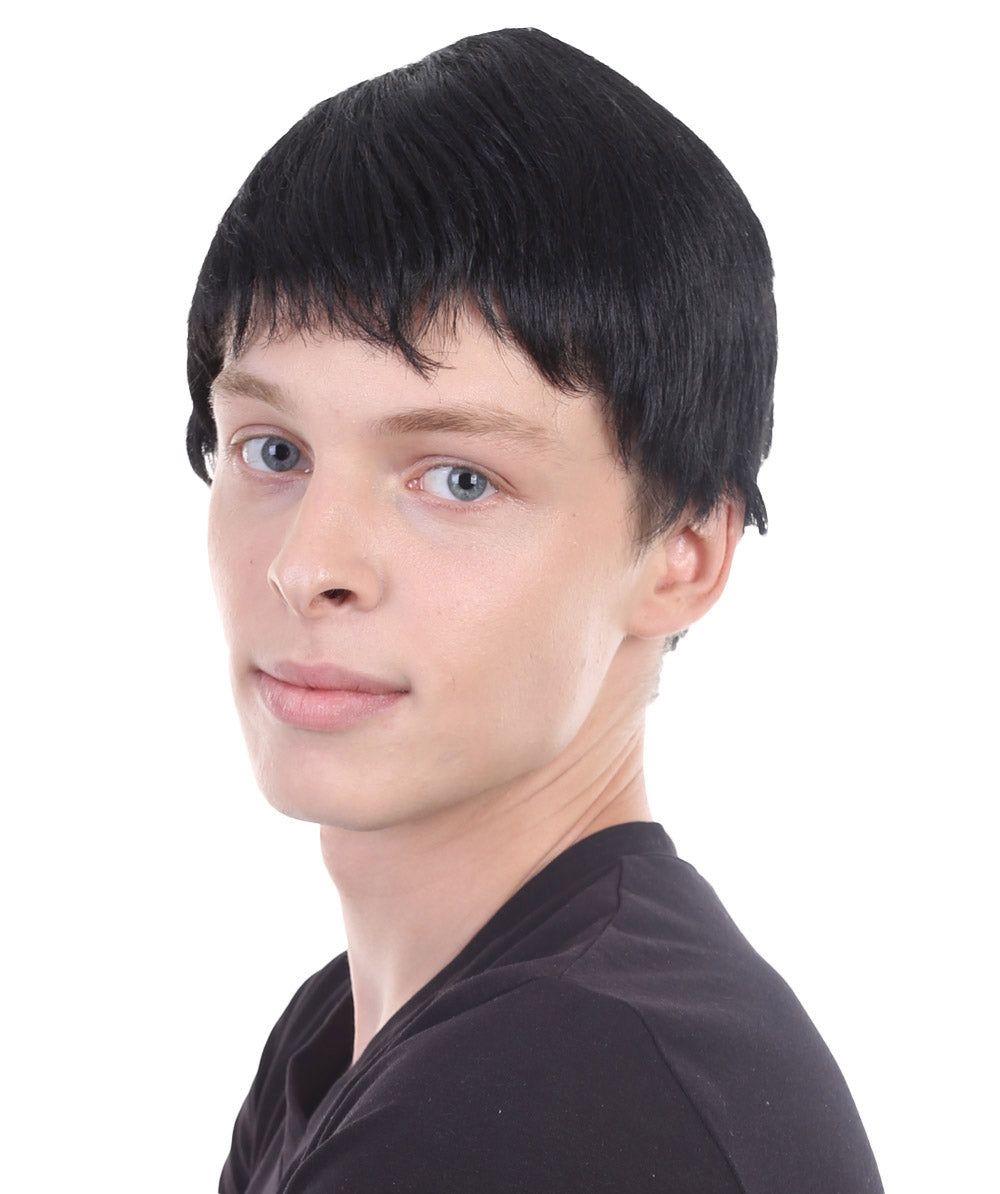 Black Movie Wig - HalloweenPartyOnline