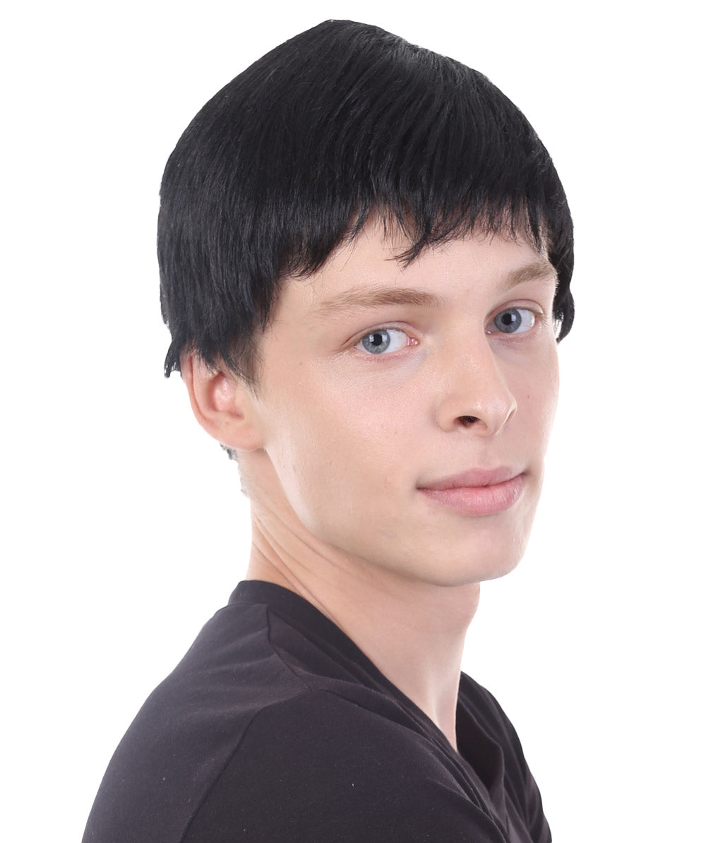 Black Movie Wig - HalloweenPartyOnline