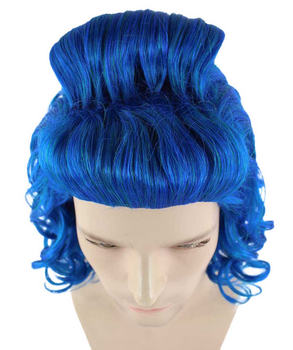 Blue Mens Wig | Cosplay Halloween Wig | Premium Breathable Capless Cap ...