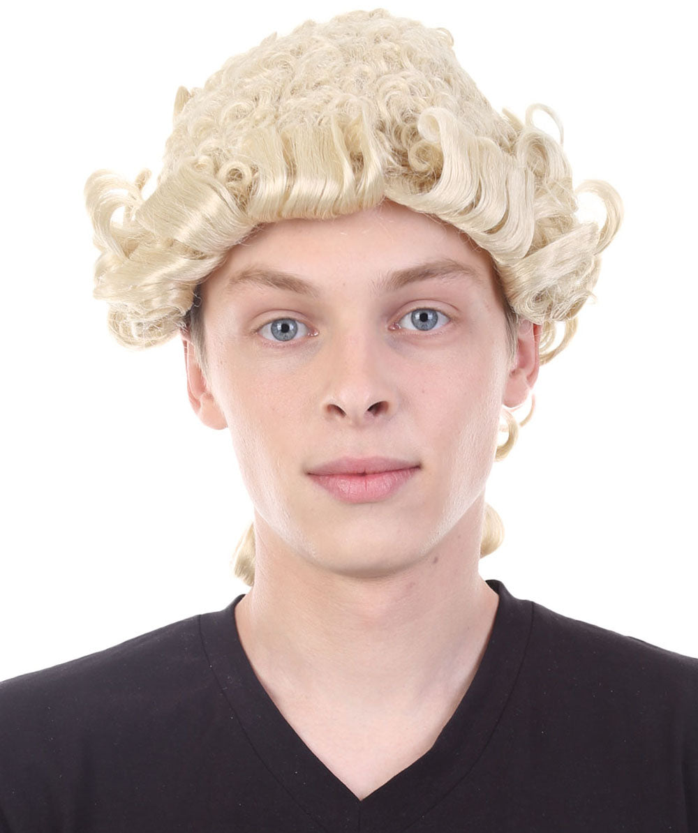 Mens Colonial Judge Wigs | Blonde Historical Wigs | Premium Breathable ...