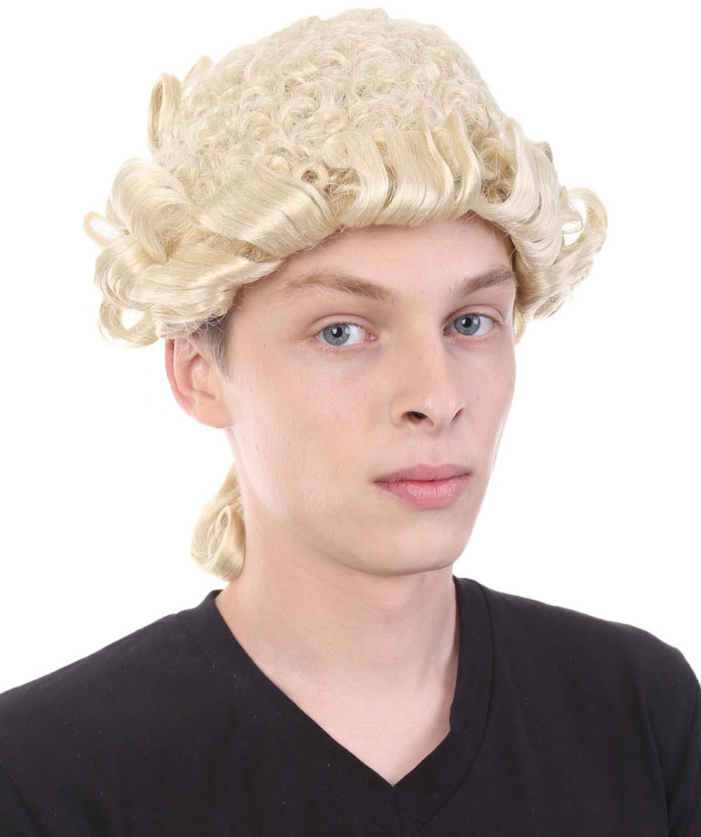 Mens Colonial Judge Wigs | Blonde Historical Wigs | Premium Breathable ...