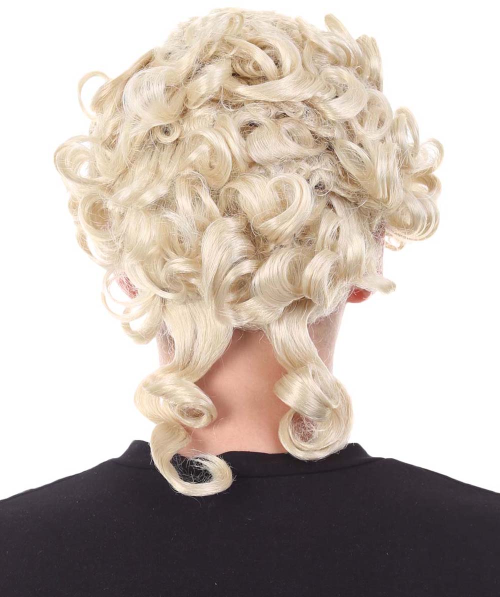 Mens Colonial Judge Wigs | Blonde Historical Wigs | Premium Breathable ...
