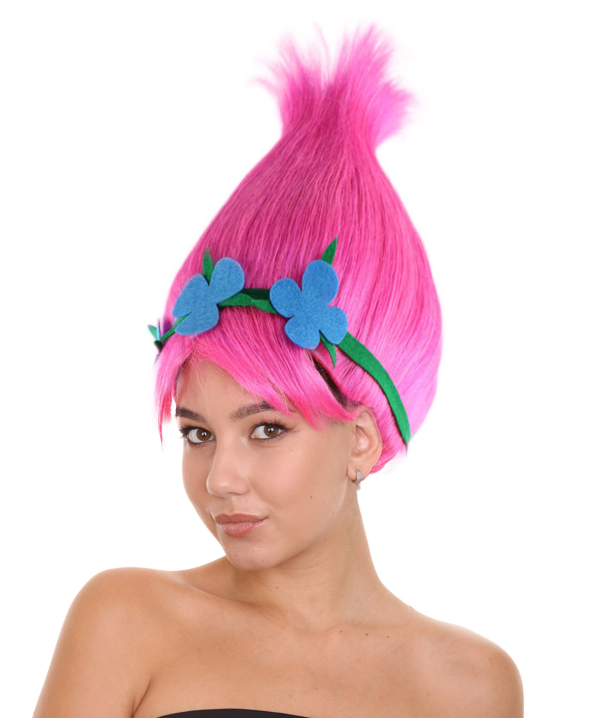 Princess poppy Troll wig | - HalloweenPartyOnline