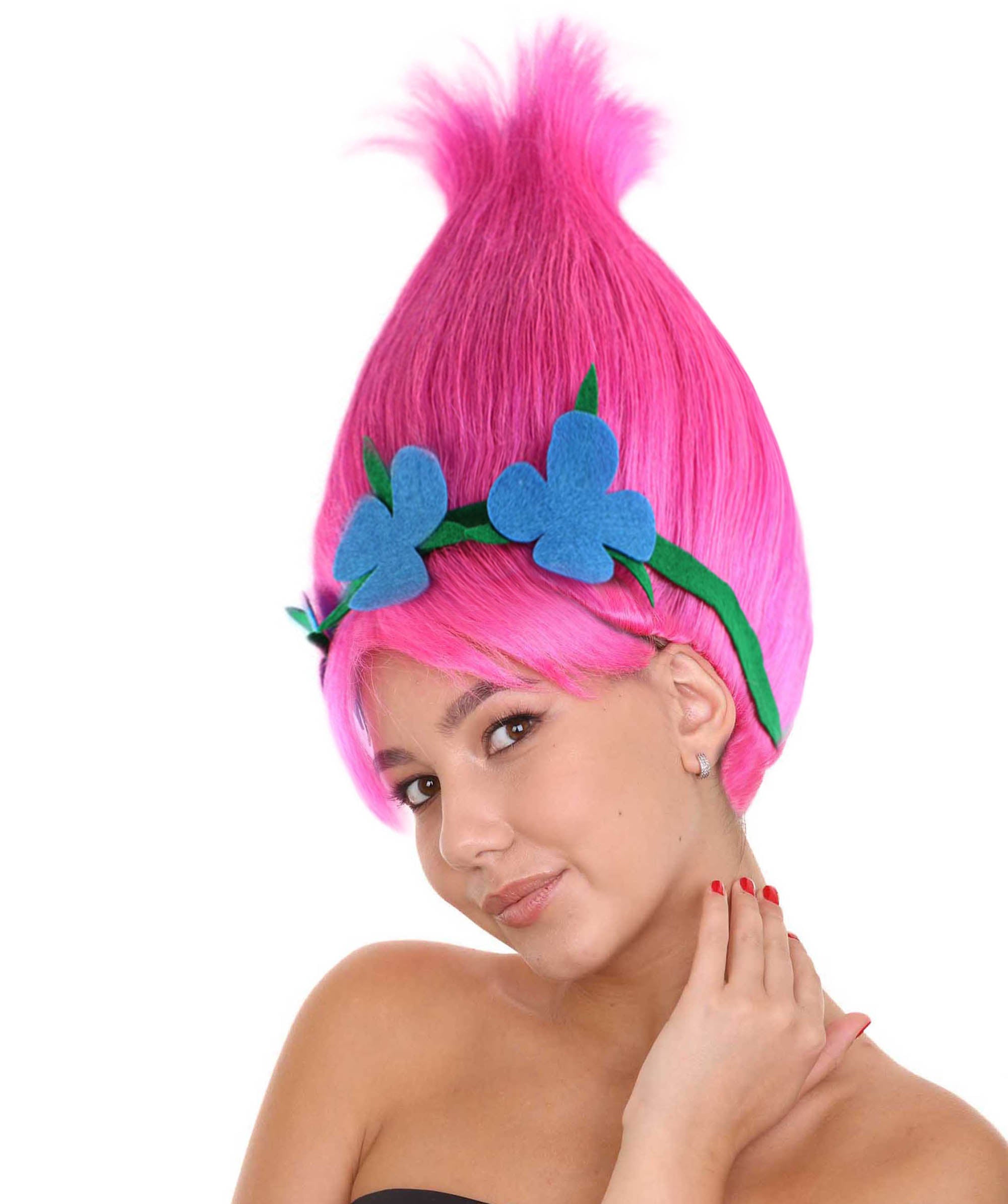 Princess poppy Troll wig | - HalloweenPartyOnline