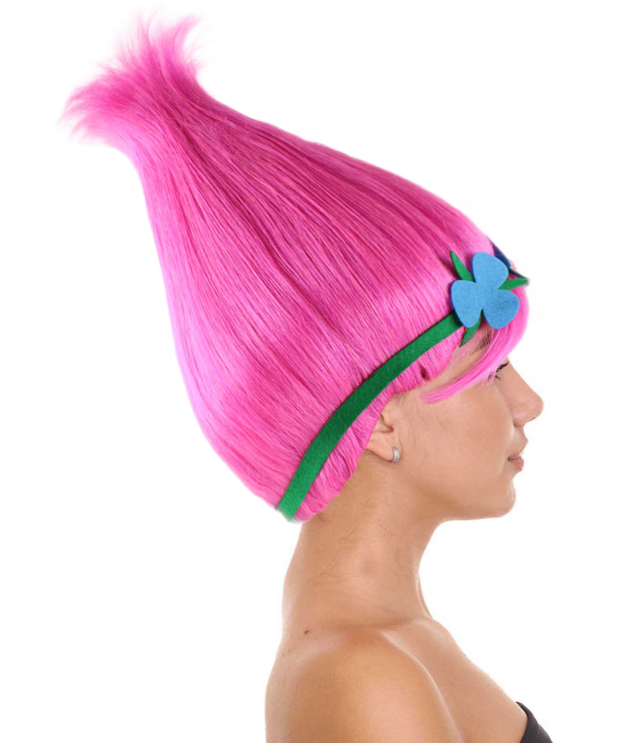 Princess poppy Troll wig | - HalloweenPartyOnline