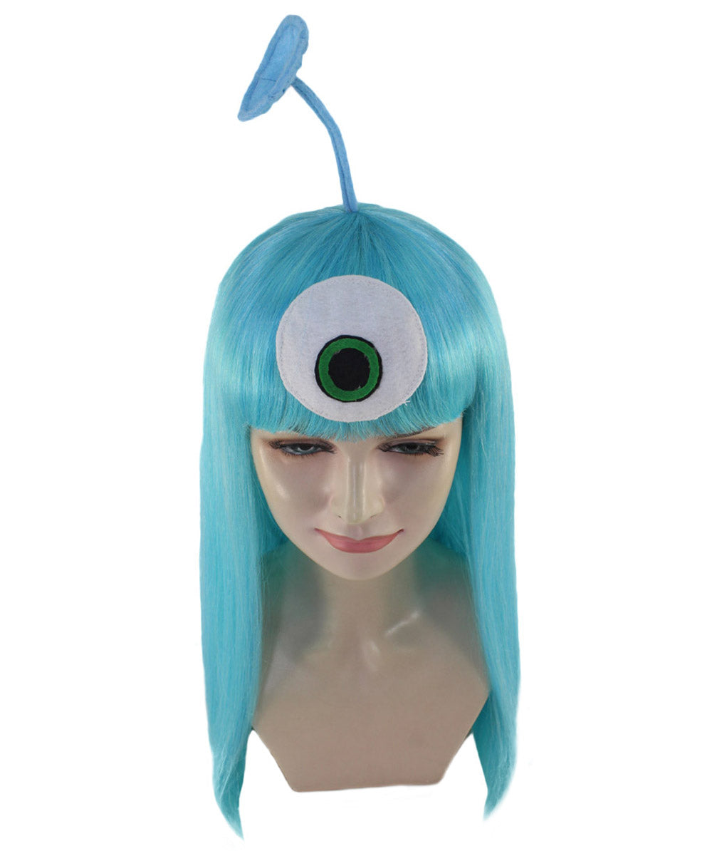 Alien Wig with Antennae - HalloweenPartyOnline