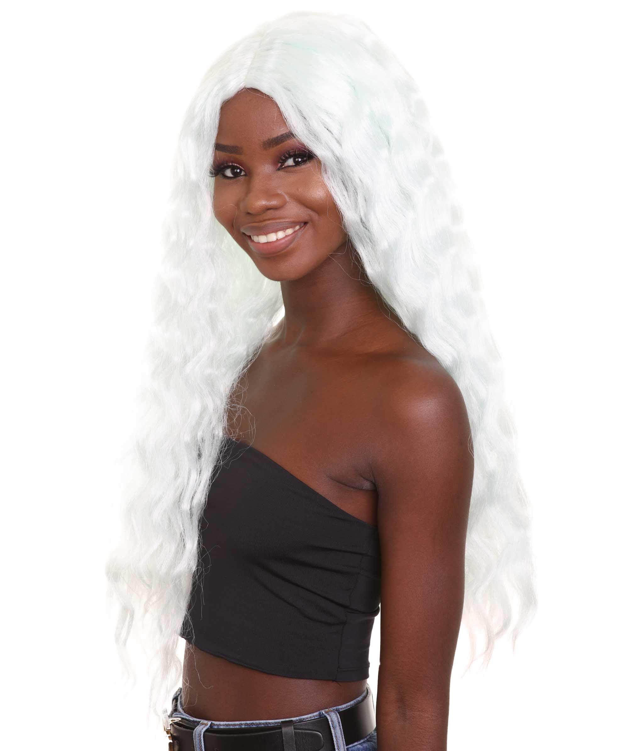 Women's - Doja Cat Long Platinum Silver Say So Artist Wig ...