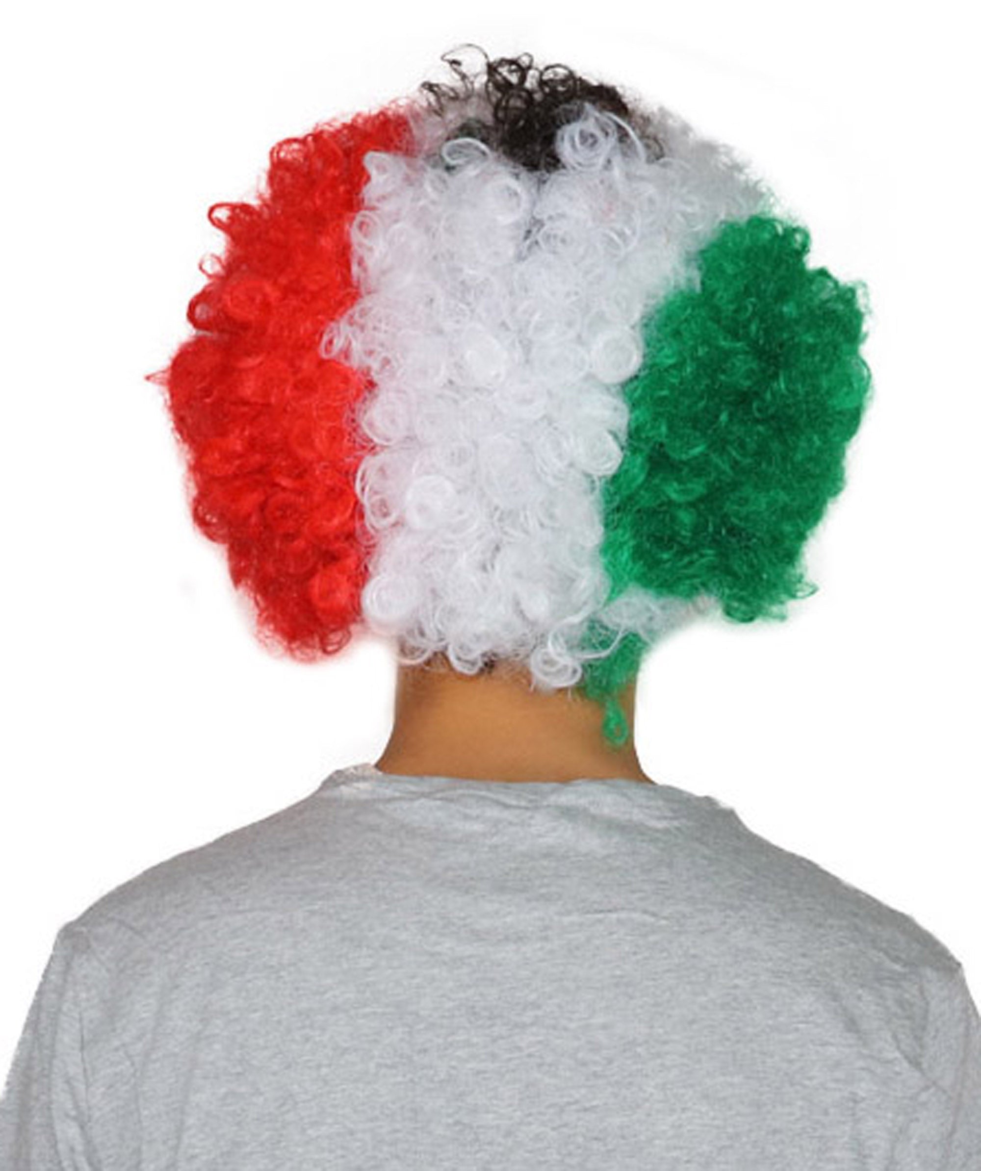 jumbo white afro wig - HalloweenPartyOnline