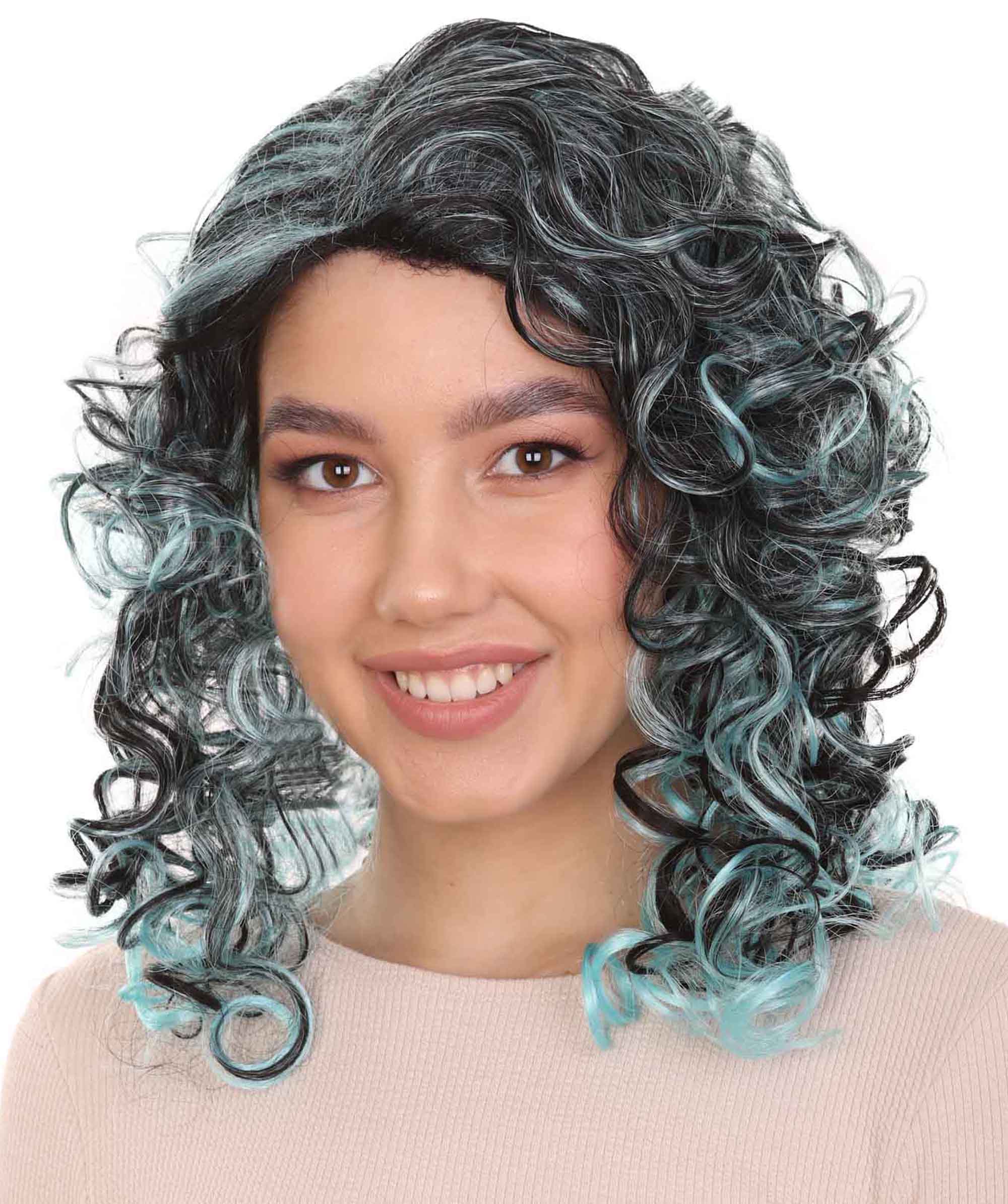 Blue Wicked Witch Wig | - HalloweenPartyOnline