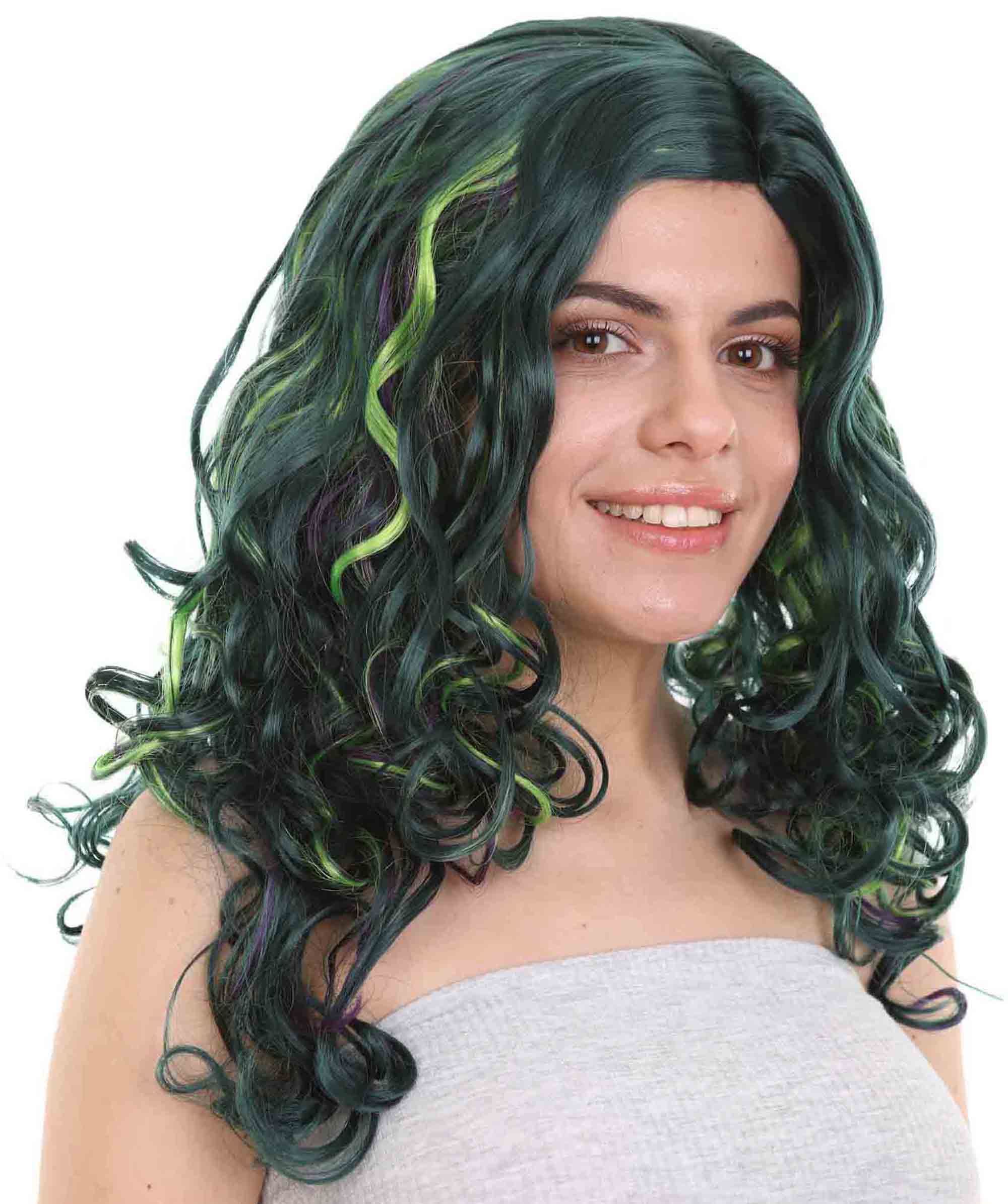Green Wicked Witch Wig | - HalloweenPartyOnline