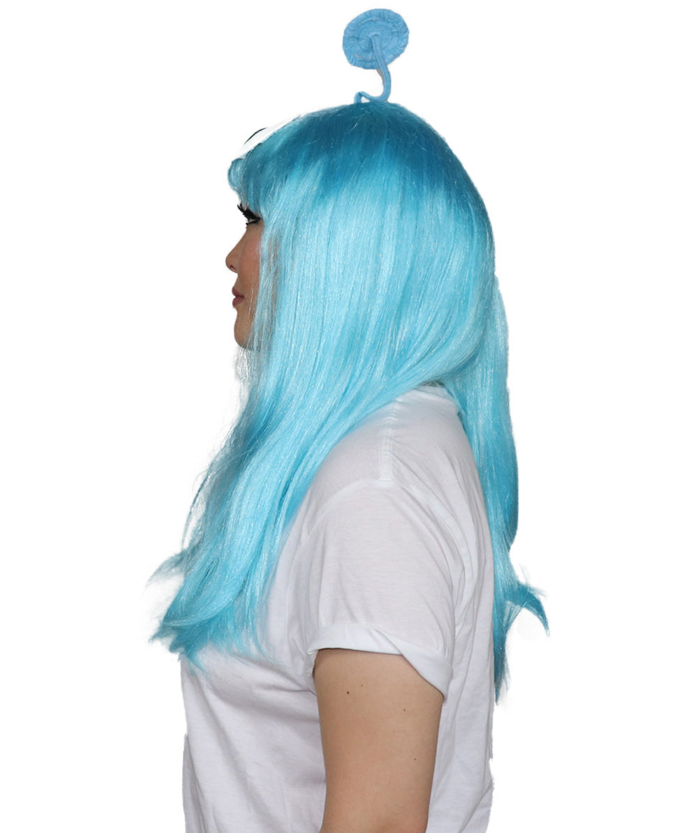 Alien Wig with Antennae - HalloweenPartyOnline