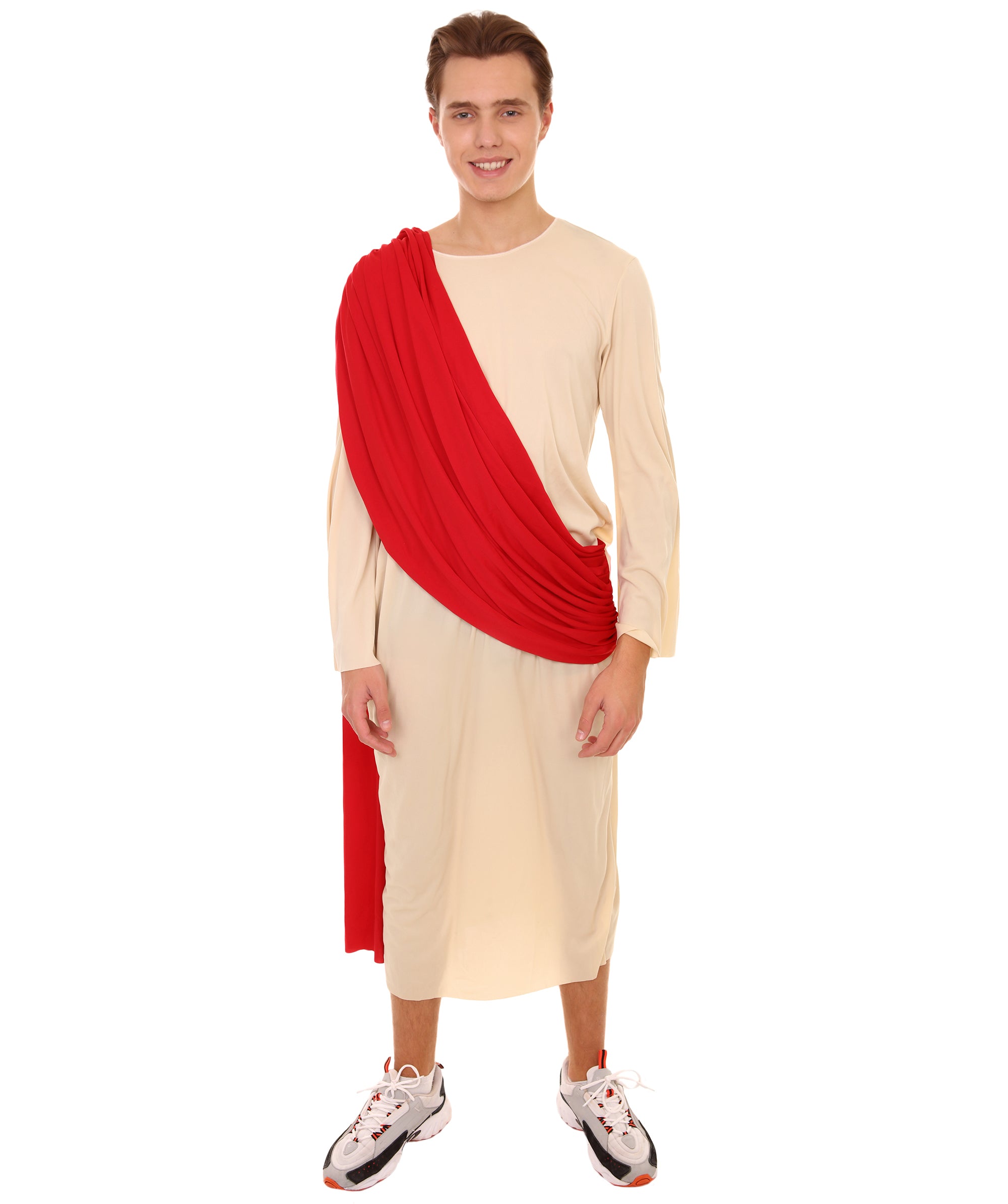 Adult Men's Jesus Religious Costume | Red and Beige Cosplay Costume ...