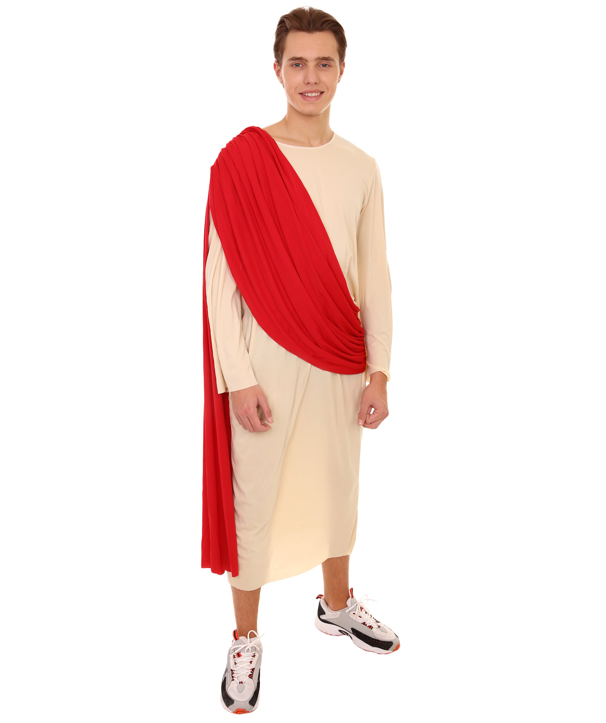 Adult Men's Jesus Religious Costume | Red and Beige Cosplay Costume ...
