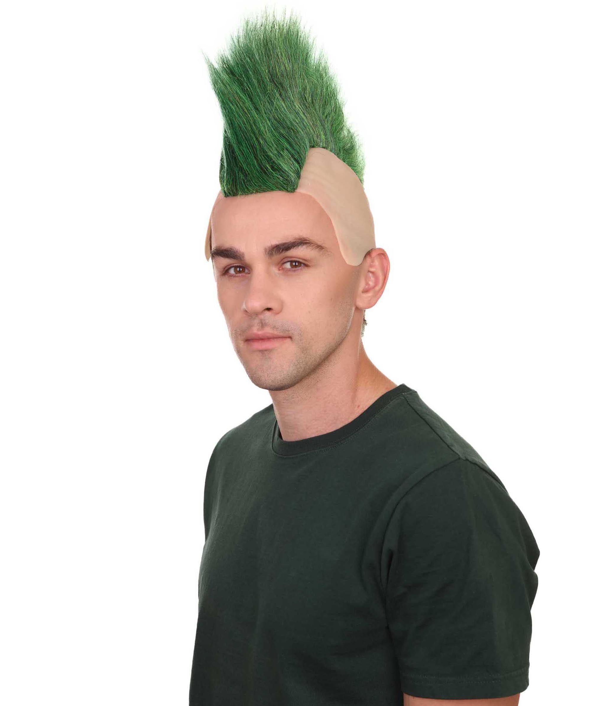 Green Mohawk Men’s Wig - HalloweenPartyOnline
