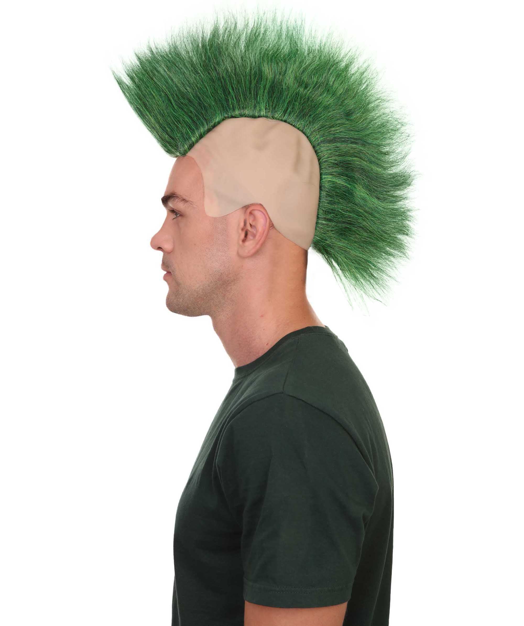 Green Mohawk Men’s Wig - HalloweenPartyOnline