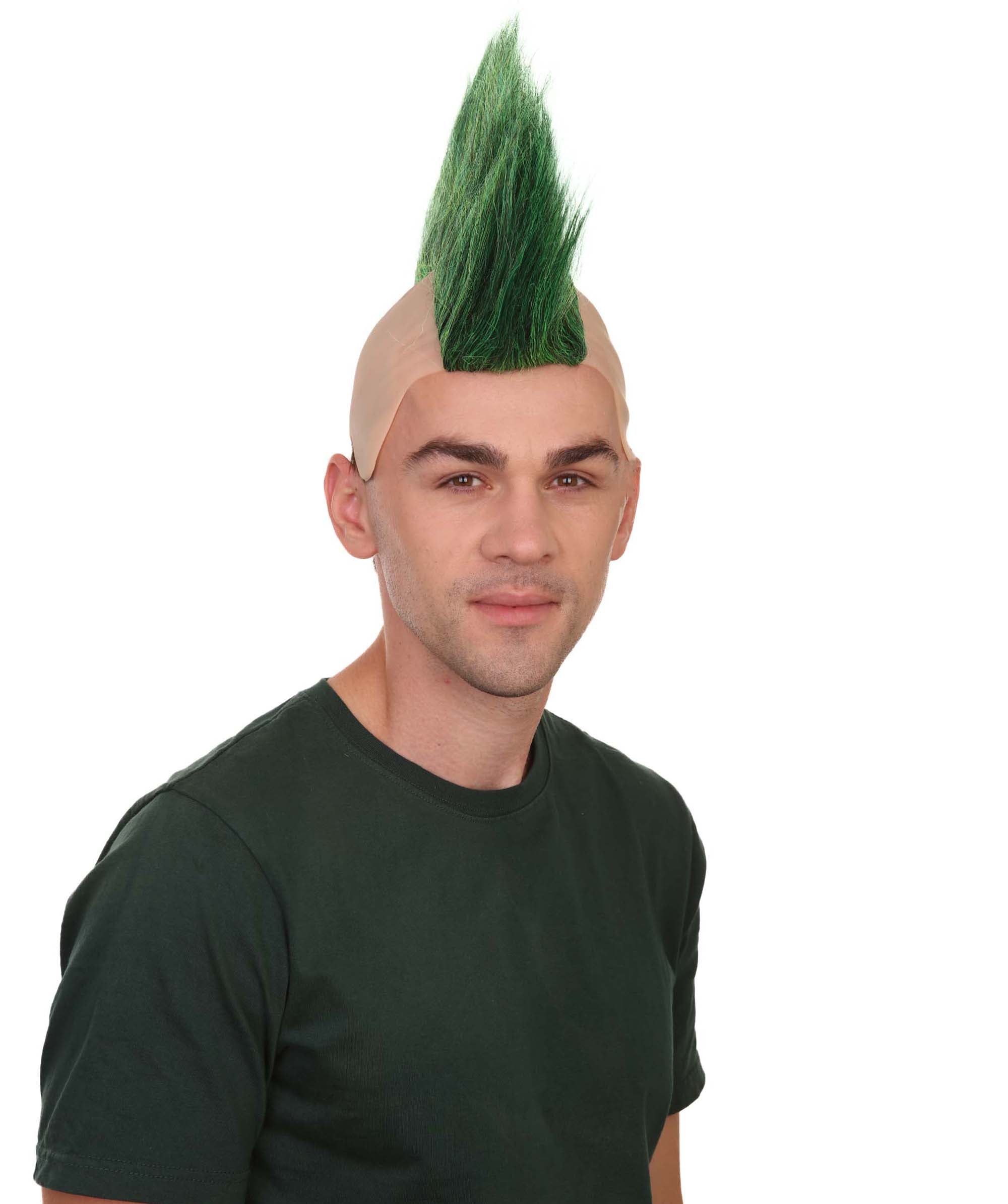 Green Mohawk Men’s Wig - HalloweenPartyOnline