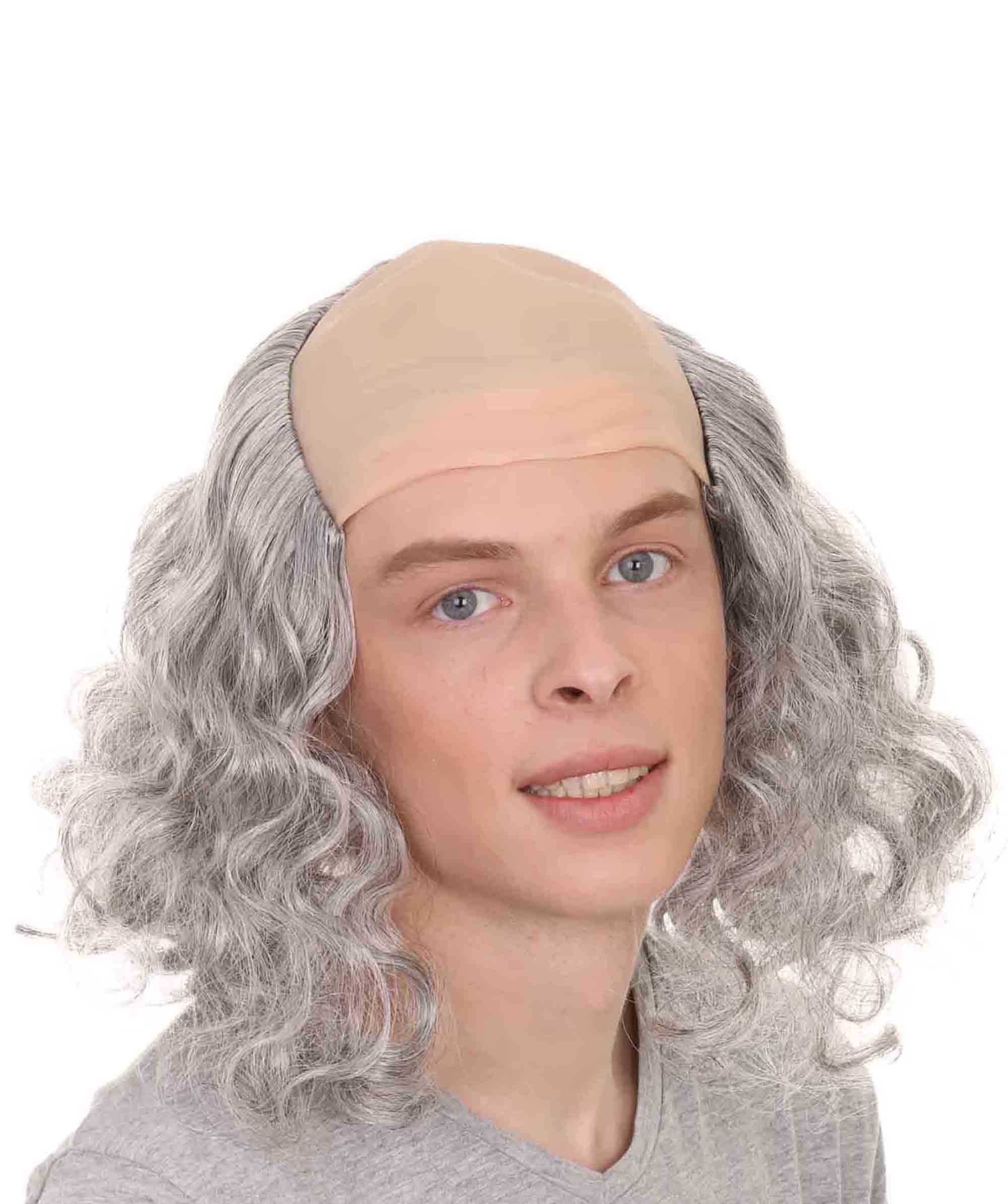 Founding Father Half Bald Wig | - HalloweenPartyOnline